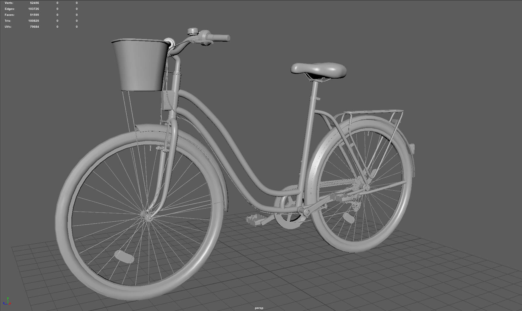 Classic City Bike - 3D Model by sanchiesp