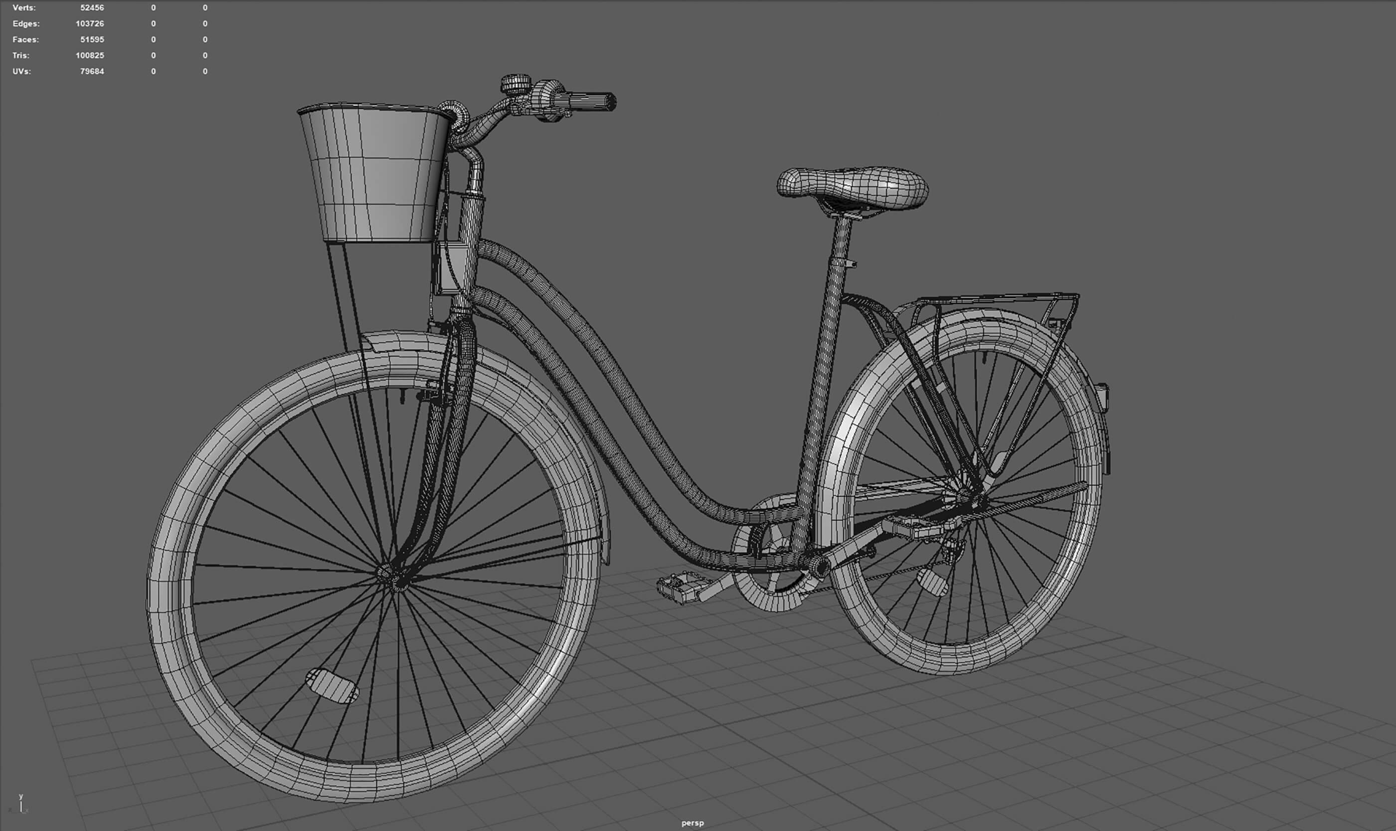 Classic City Bike - 3D Model by sanchiesp