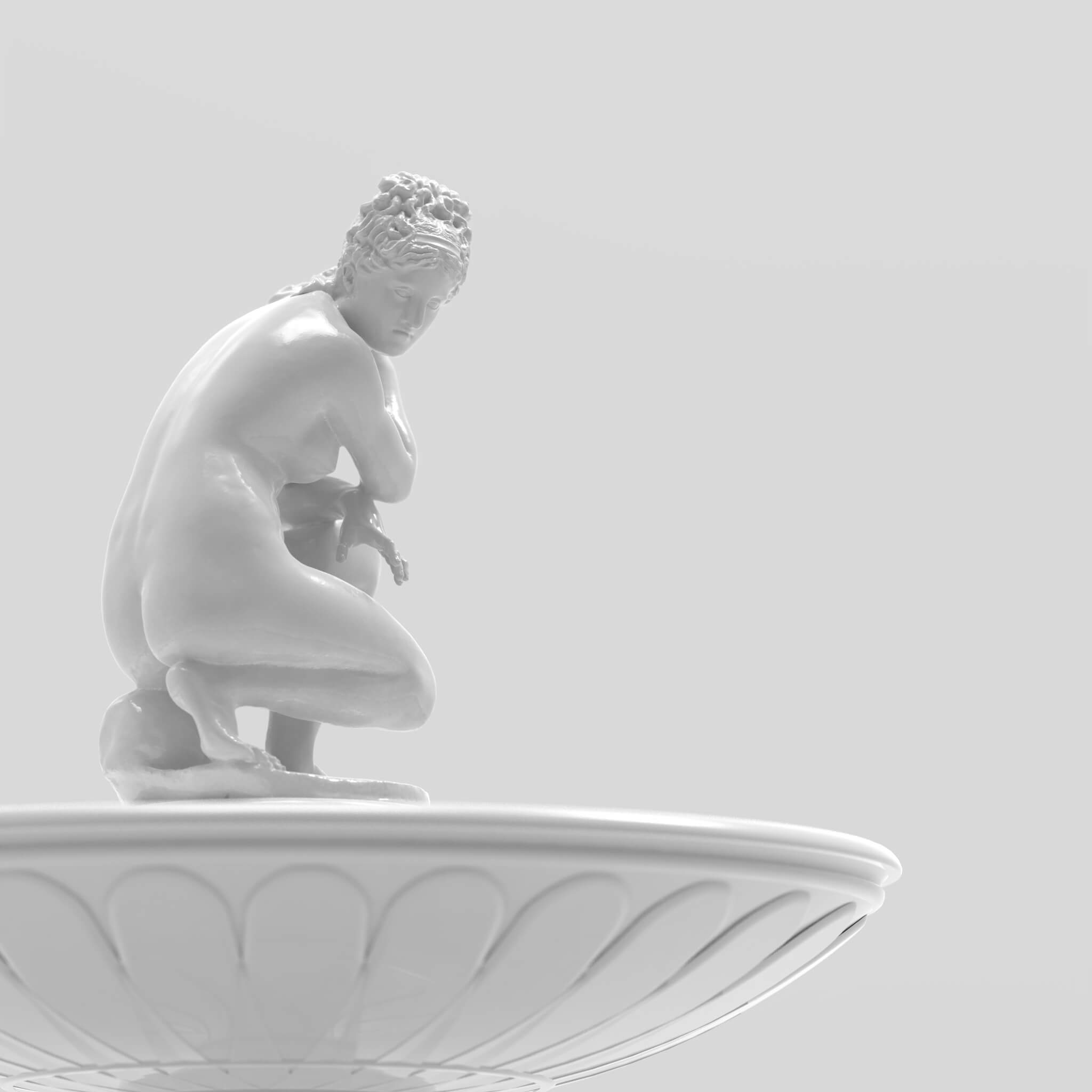 Classical Fountain with Crouching Venus Statue - 3D Model by sanchiesp
