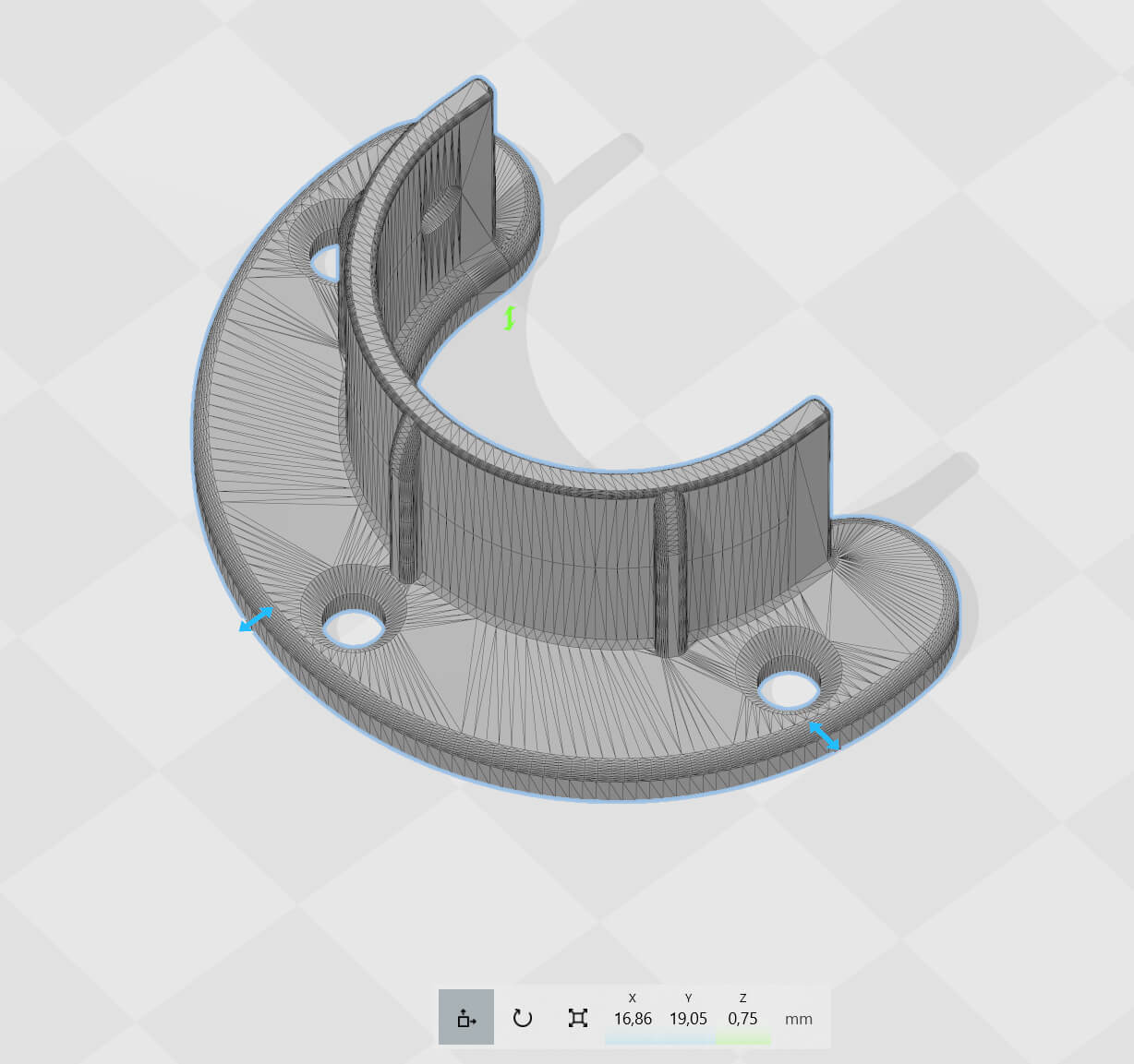Closet Rod Support - 3D Model by sanchiesp