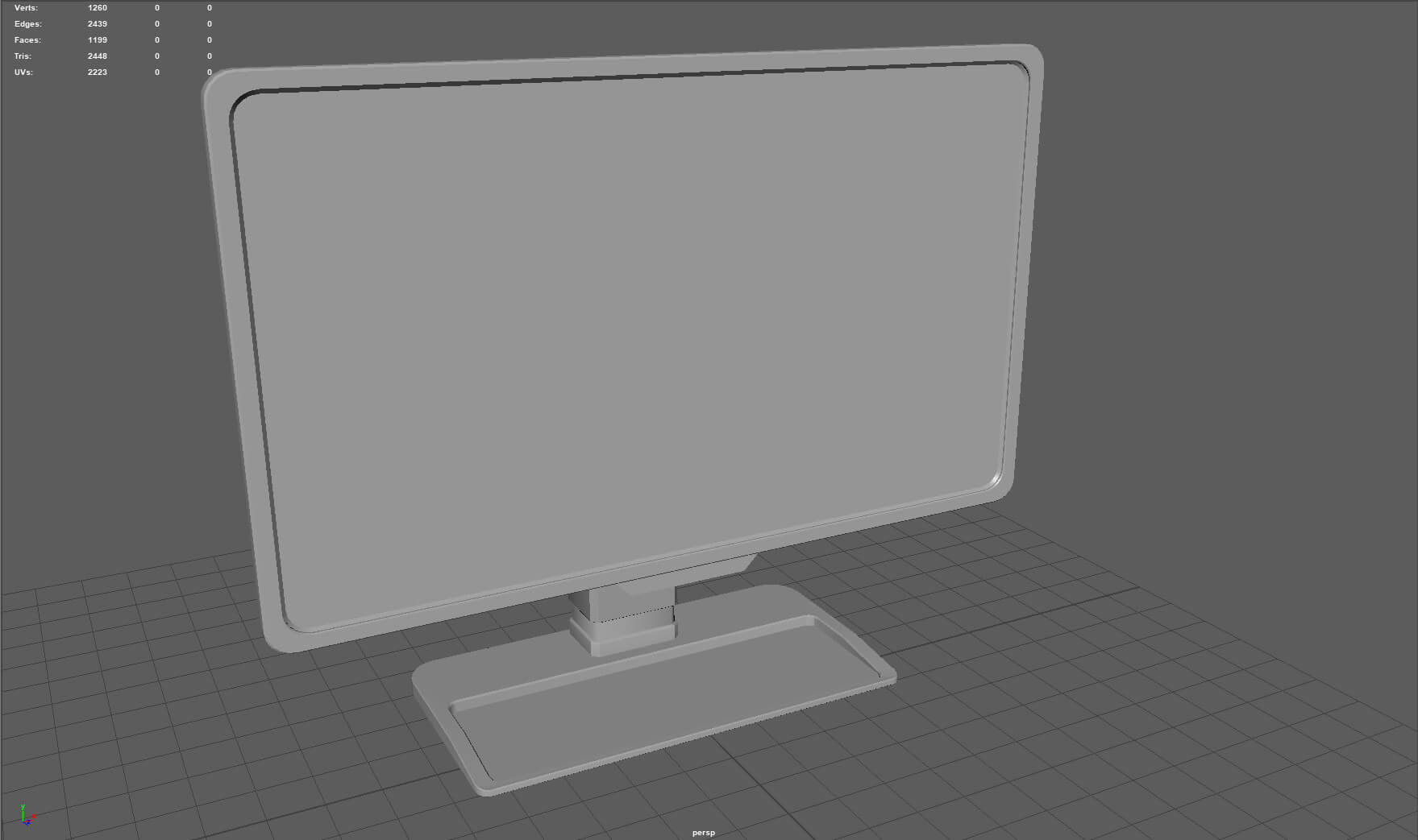 Computer Screen - 3D Model by sanchiesp