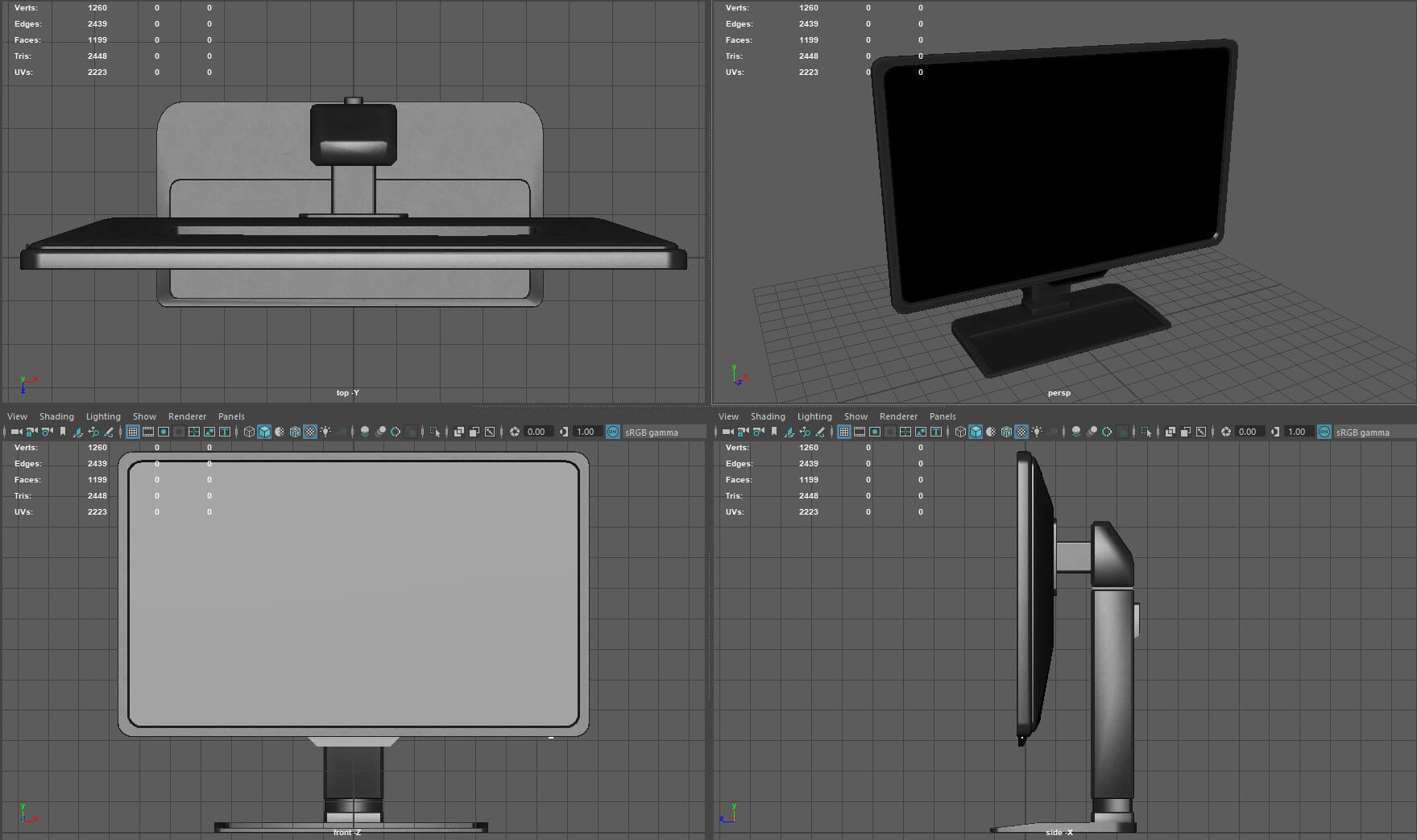 Computer Screen - 3D Model by sanchiesp
