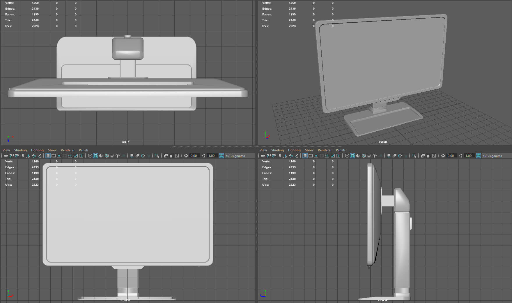 Computer Screen - 3D Model by sanchiesp