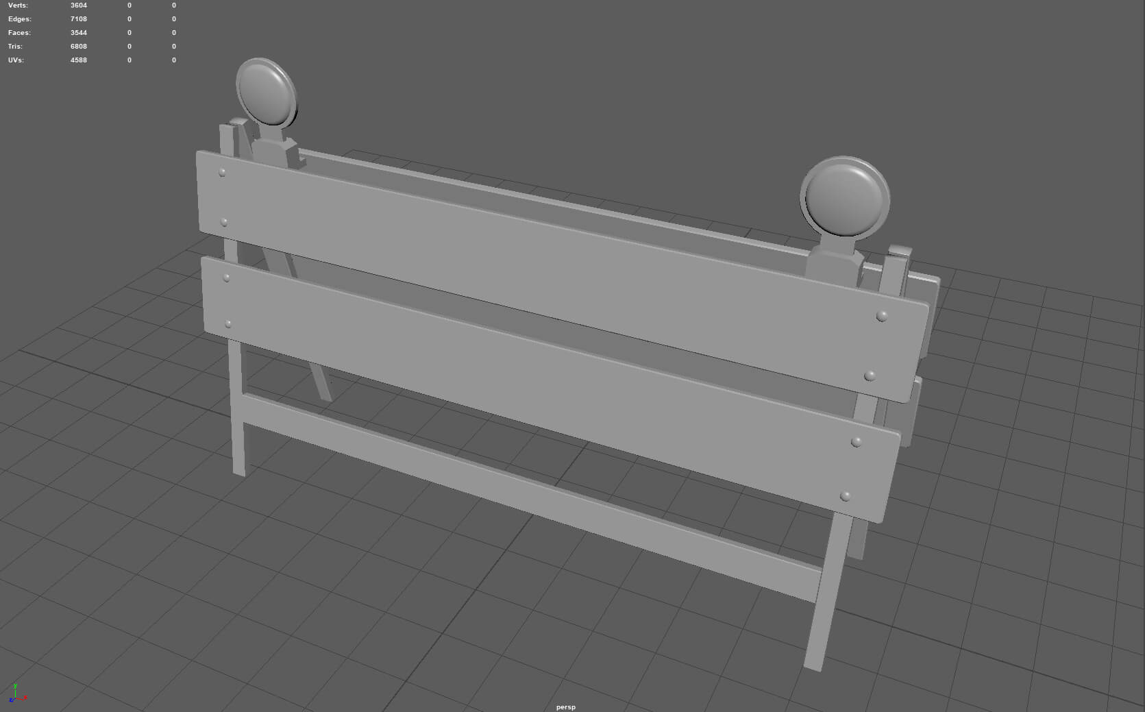 Construction Barrier - 3D Model by sanchiesp