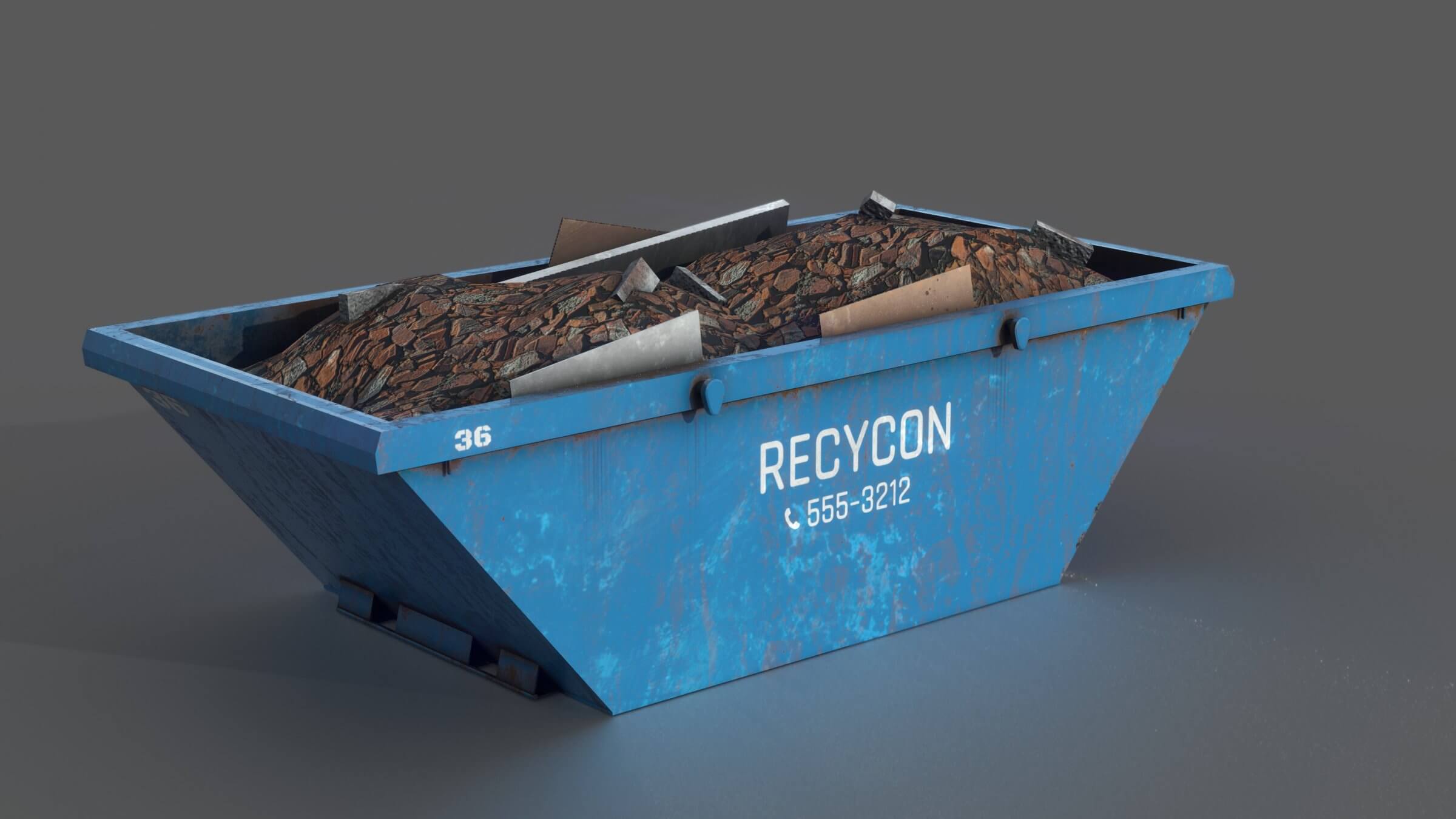 Construction Container - 3D Model by sanchiesp