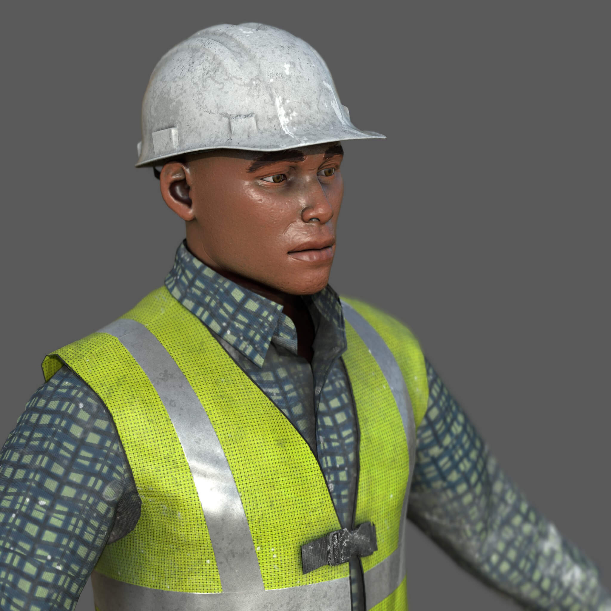 Construction Worker - 3D Model by sanchiesp