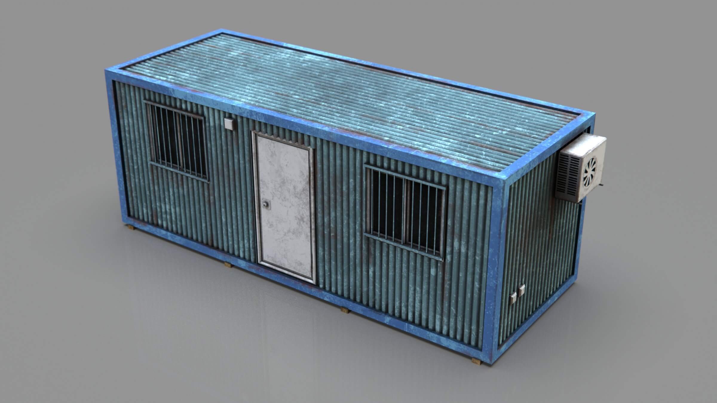 Container House For Worker - 3D Model by sanchiesp