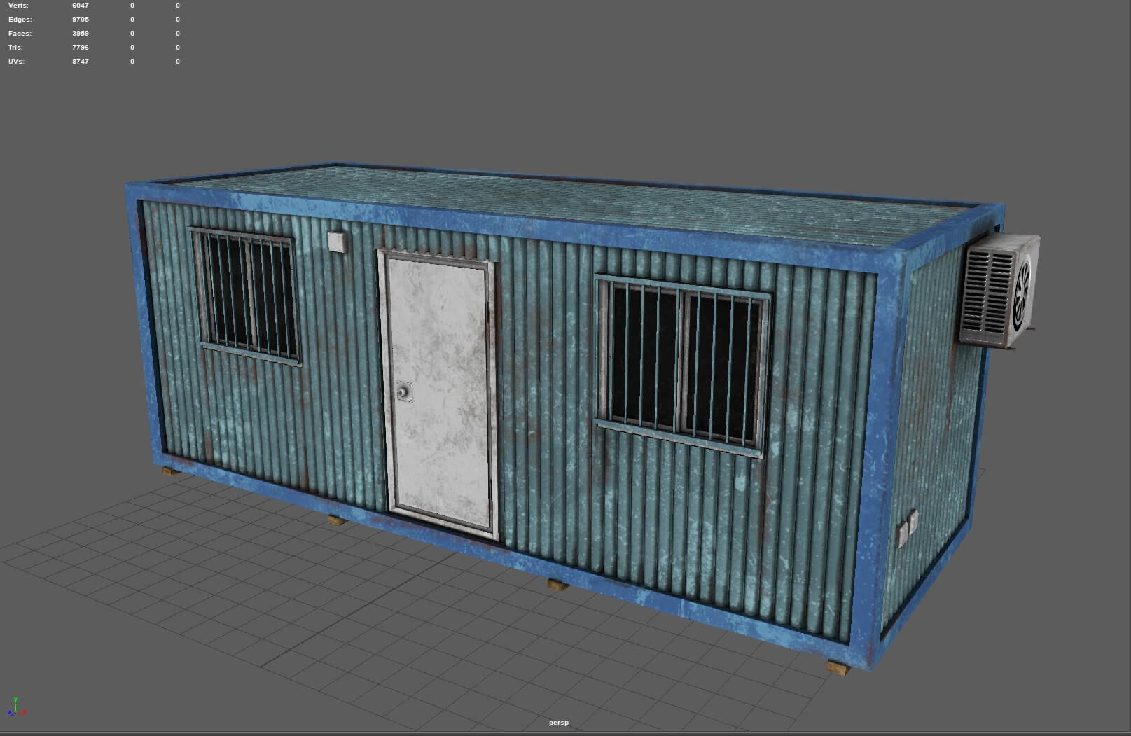 Container House For Worker - 3D Model by sanchiesp