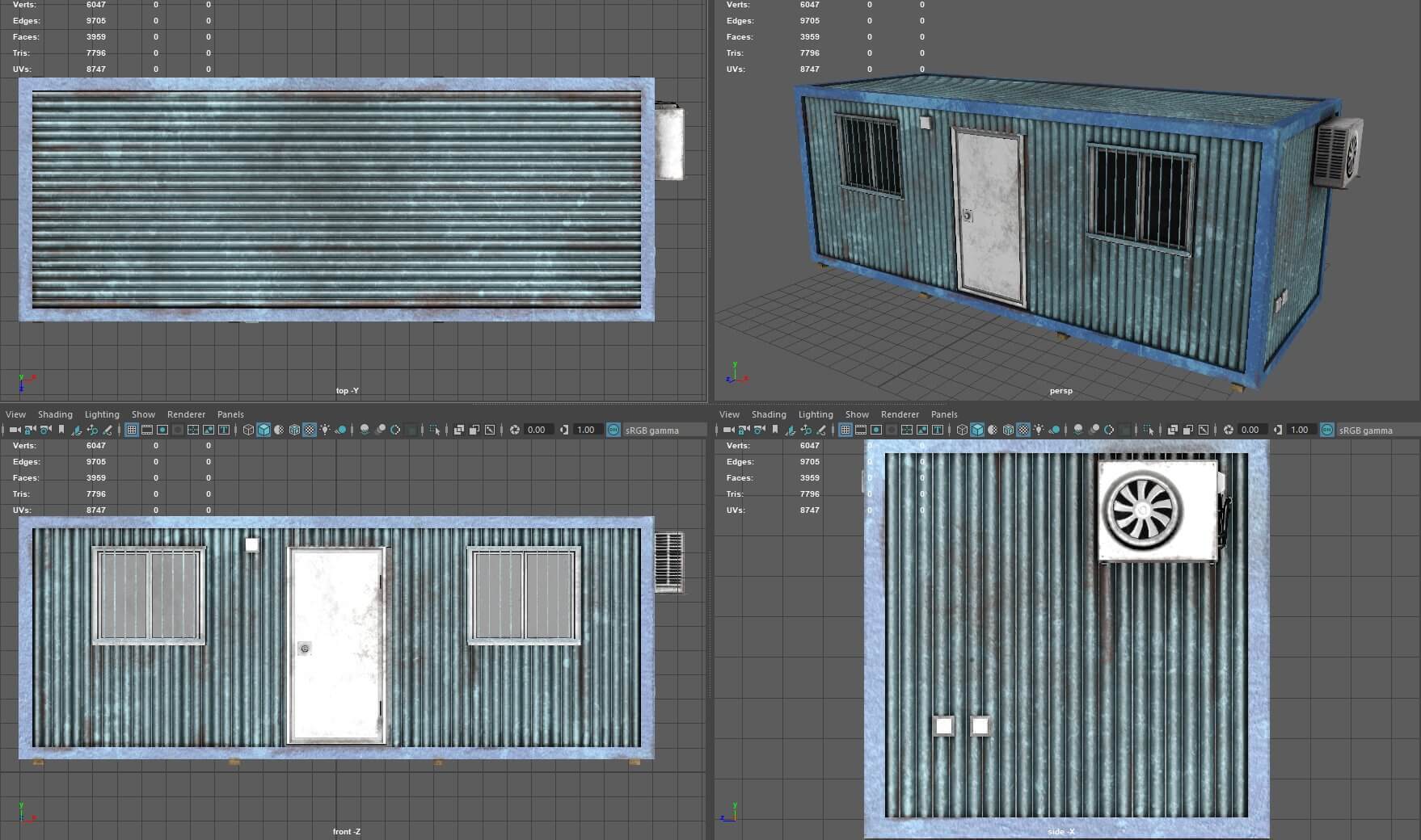 Container House For Worker - 3D Model by sanchiesp