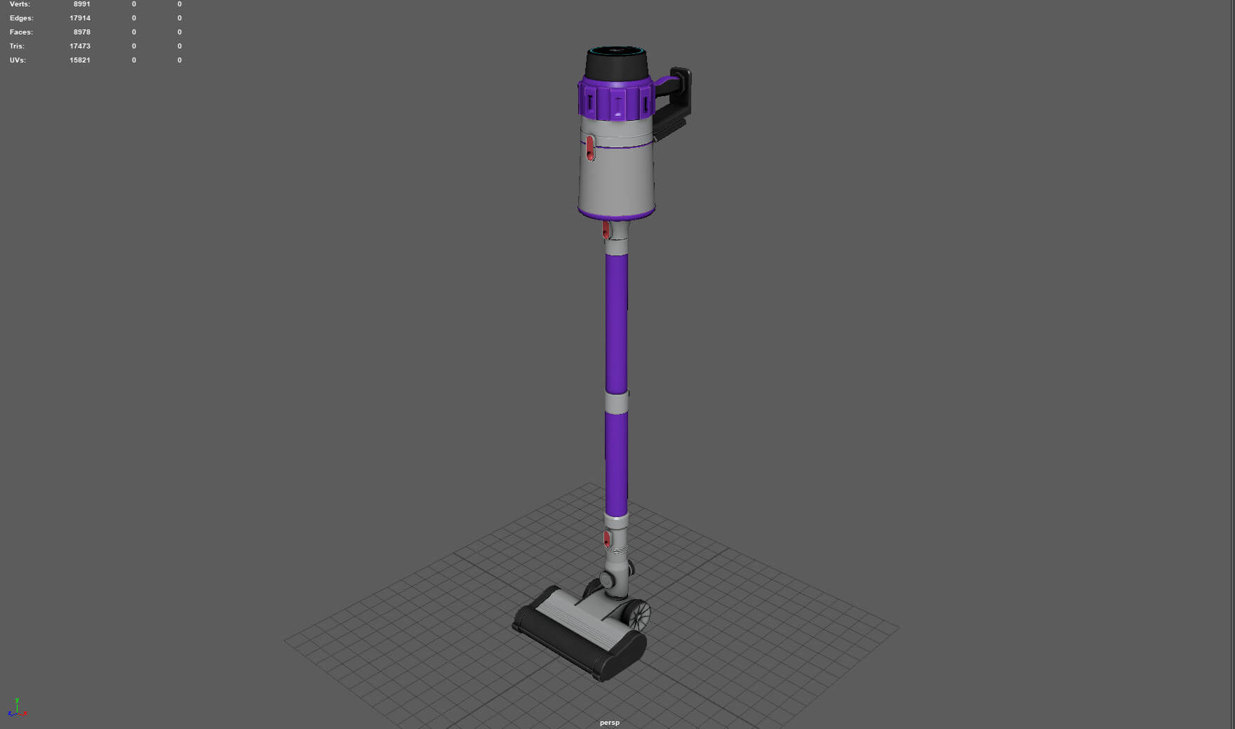 Cordless Vacuum Cleaner - 3D Model by sanchiesp