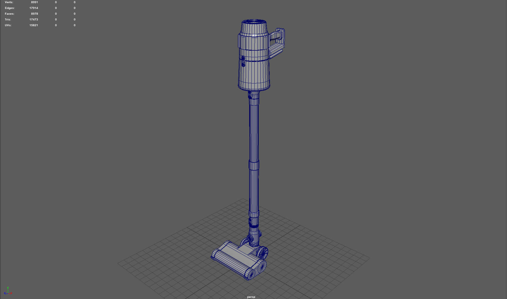 Cordless Vacuum Cleaner - 3D Model by sanchiesp