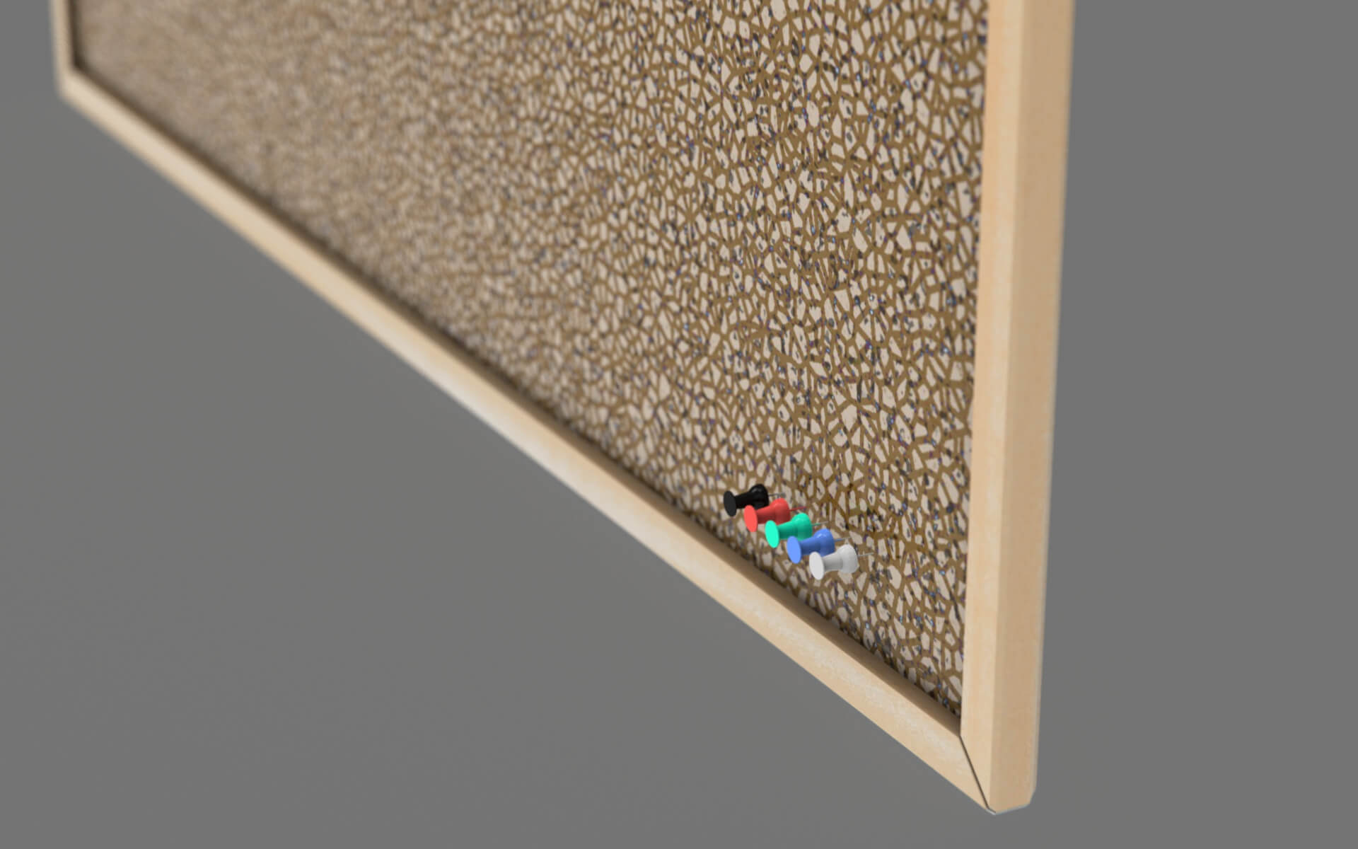 Corkboard With Notes - 3D Model by sanchiesp
