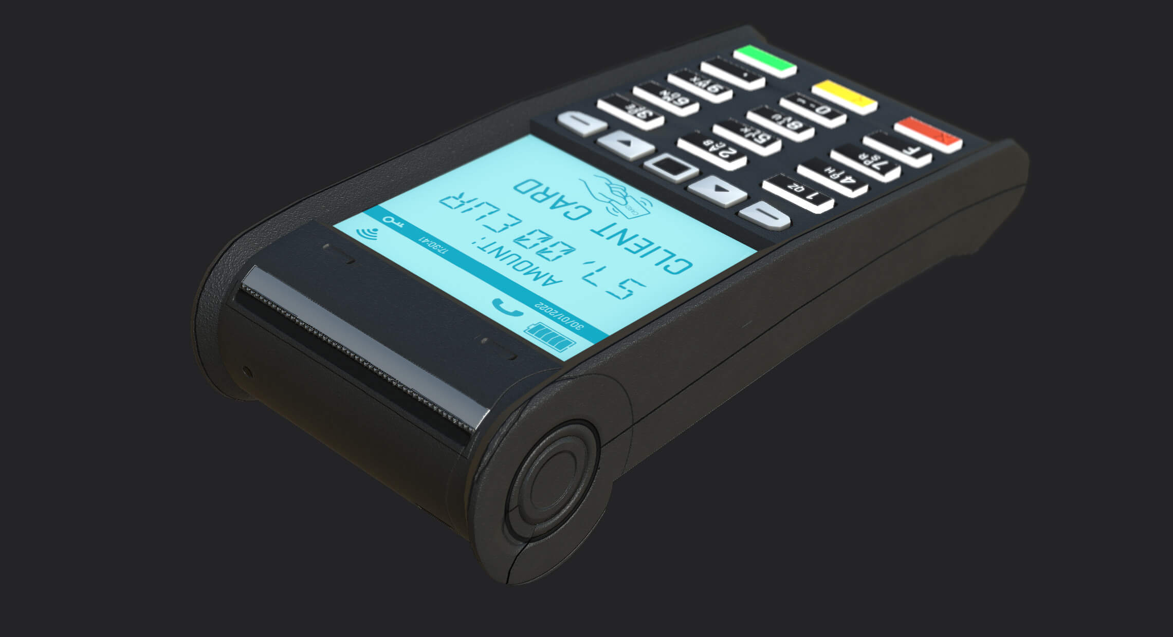 Credit Card Terminal - 3D Model by sanchiesp
