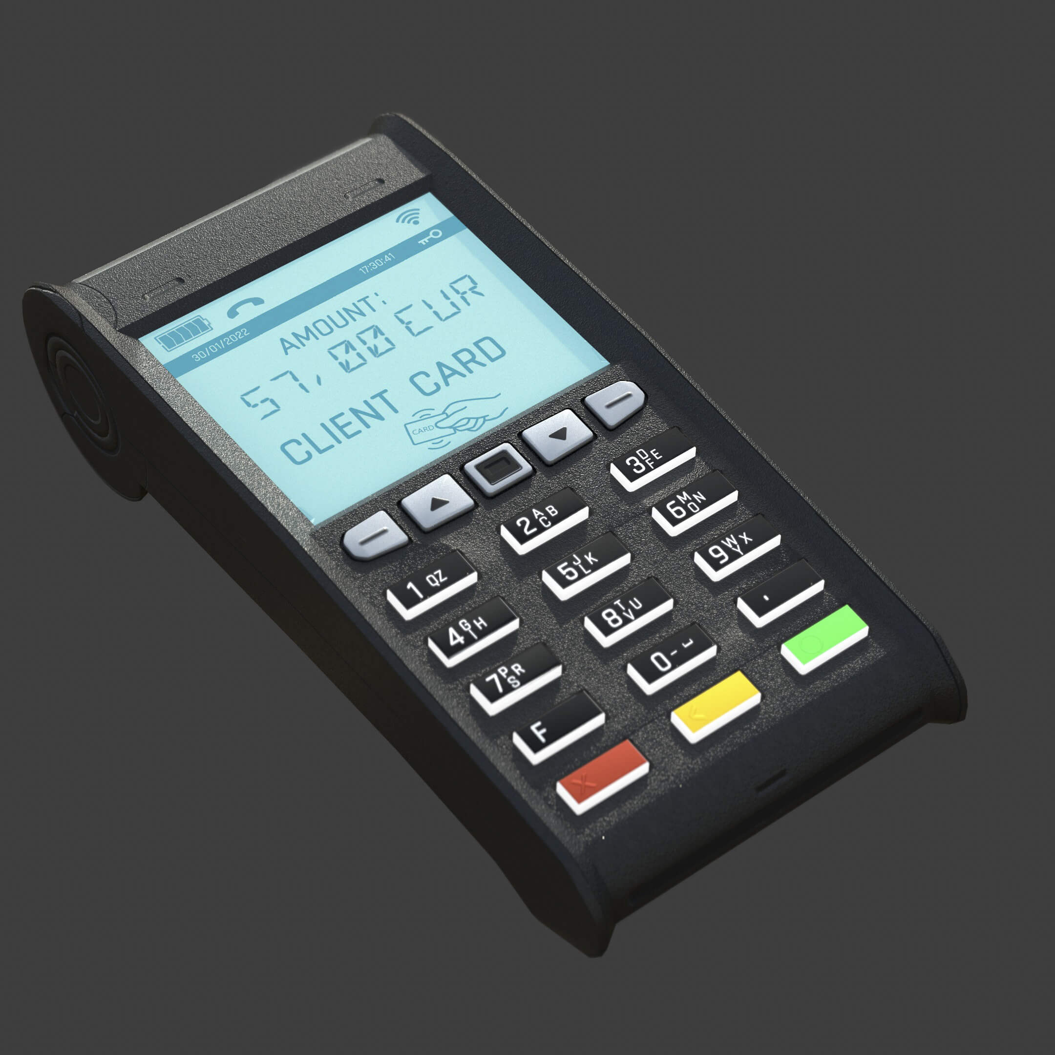 Credit Card Terminal - 3D Model by sanchiesp