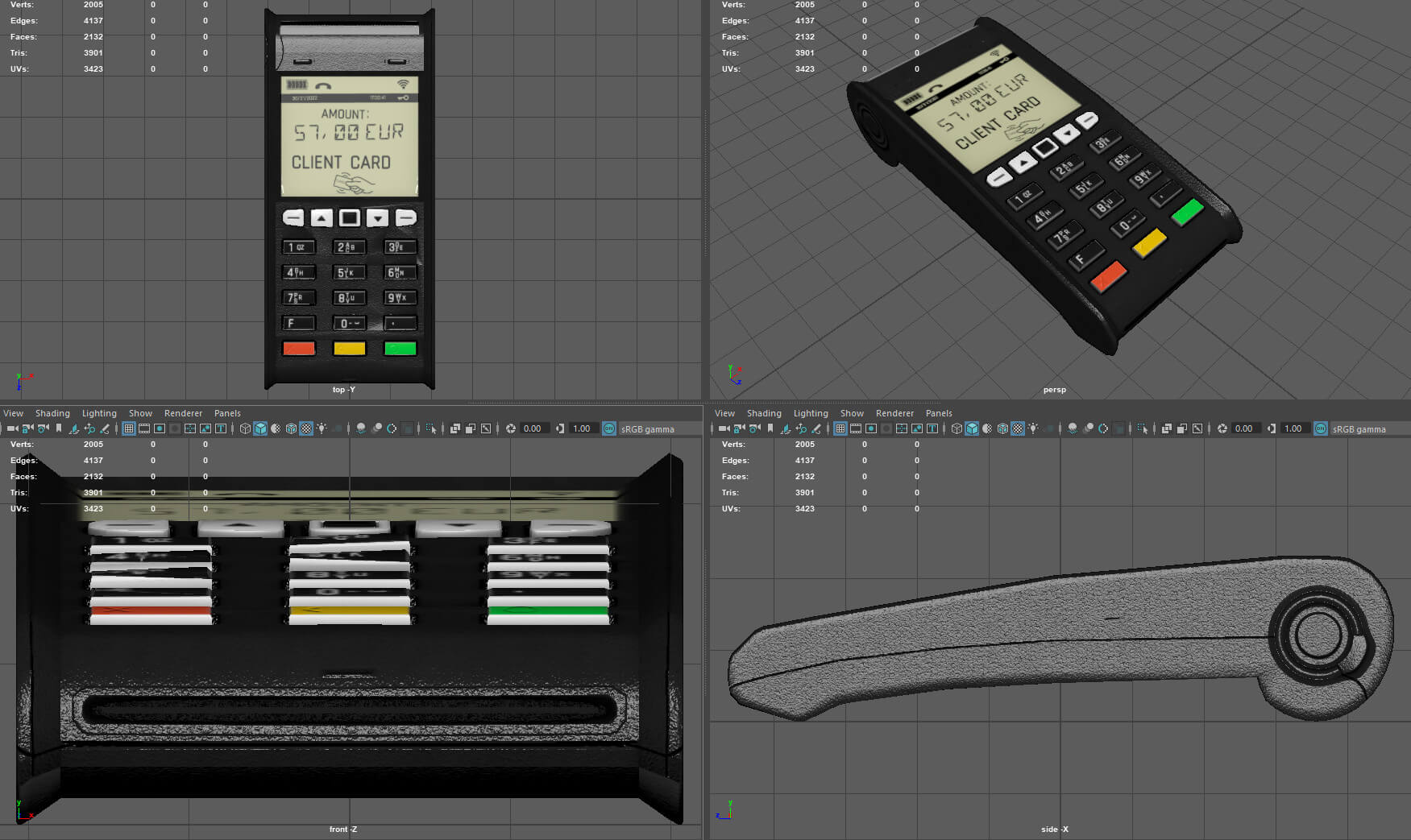 Credit Card Terminal - 3D Model by sanchiesp
