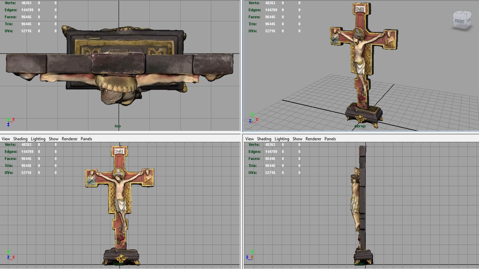 Crucifix - 3D Model by sanchiesp