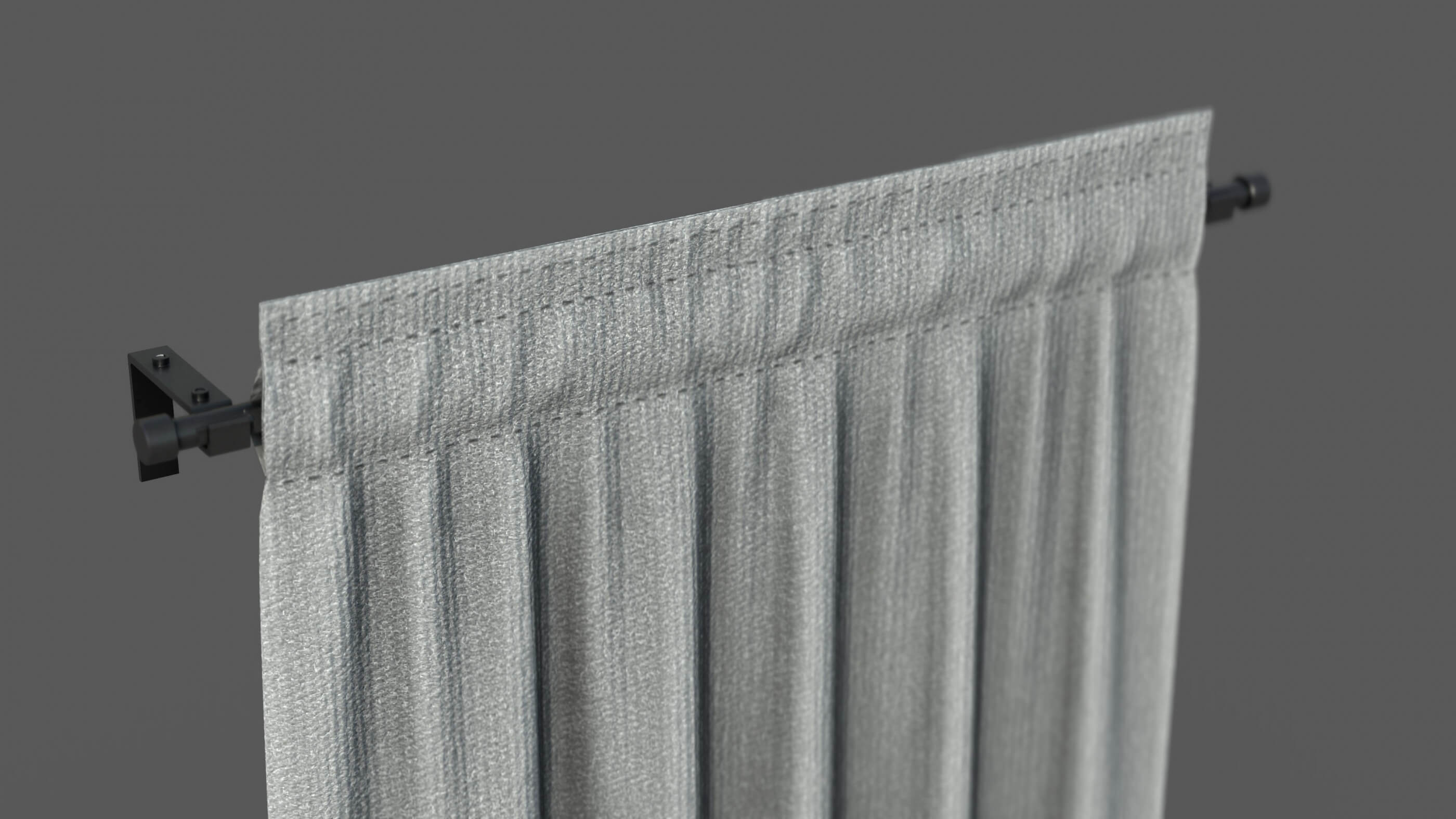 Curtain with Rod - 3D Model by sanchiesp