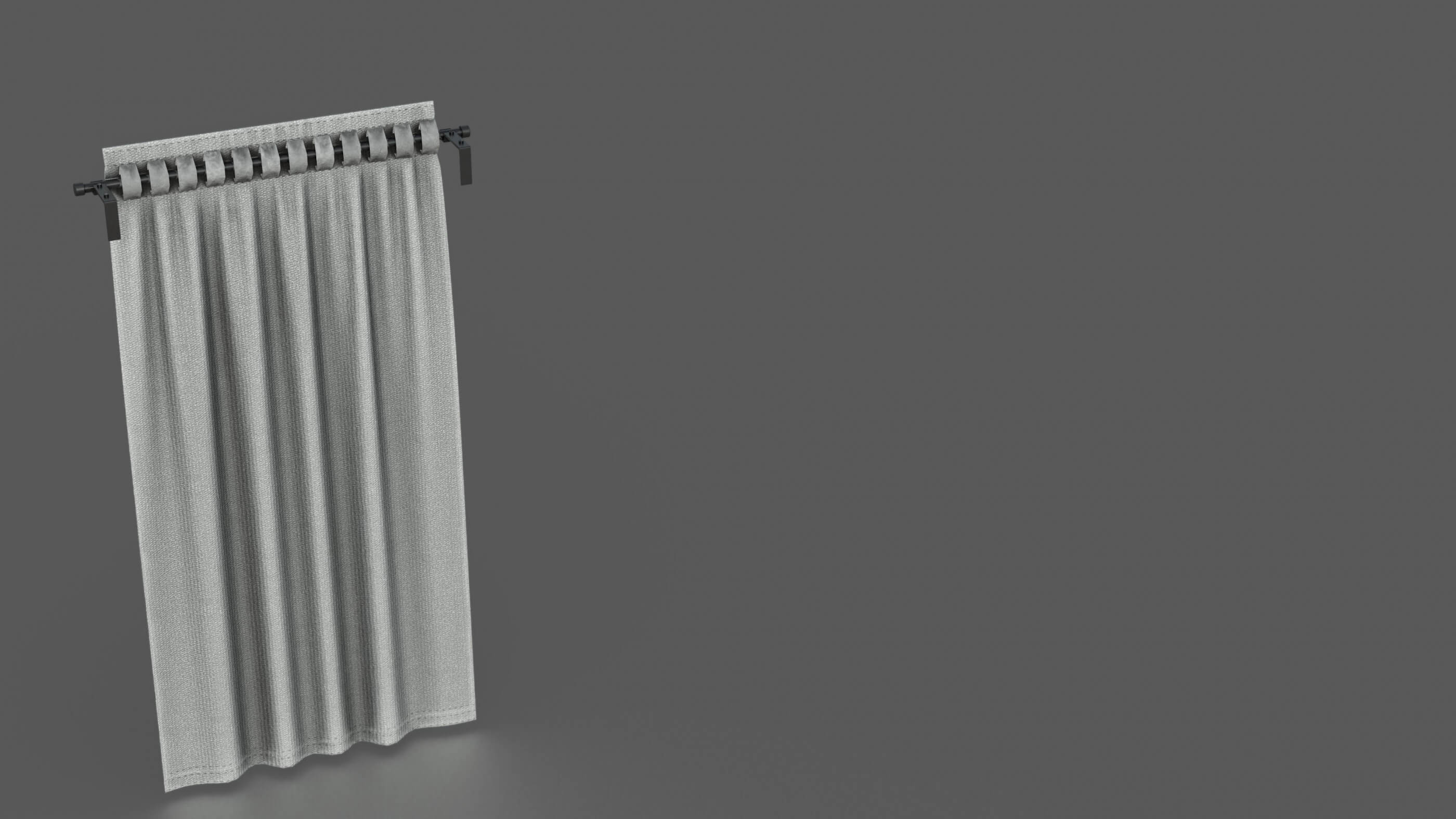 Curtain with Rod - 3D Model by sanchiesp