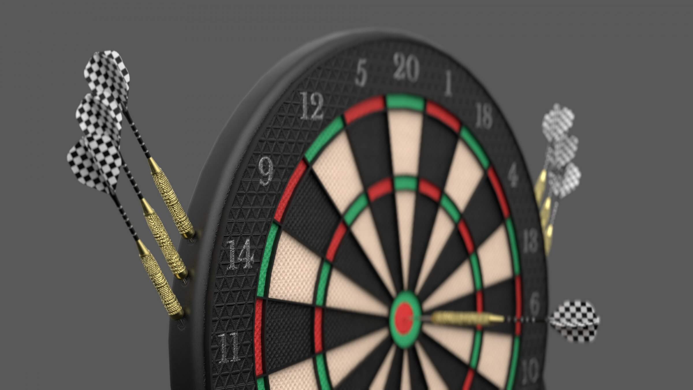 Dart Board - 3D Model by sanchiesp