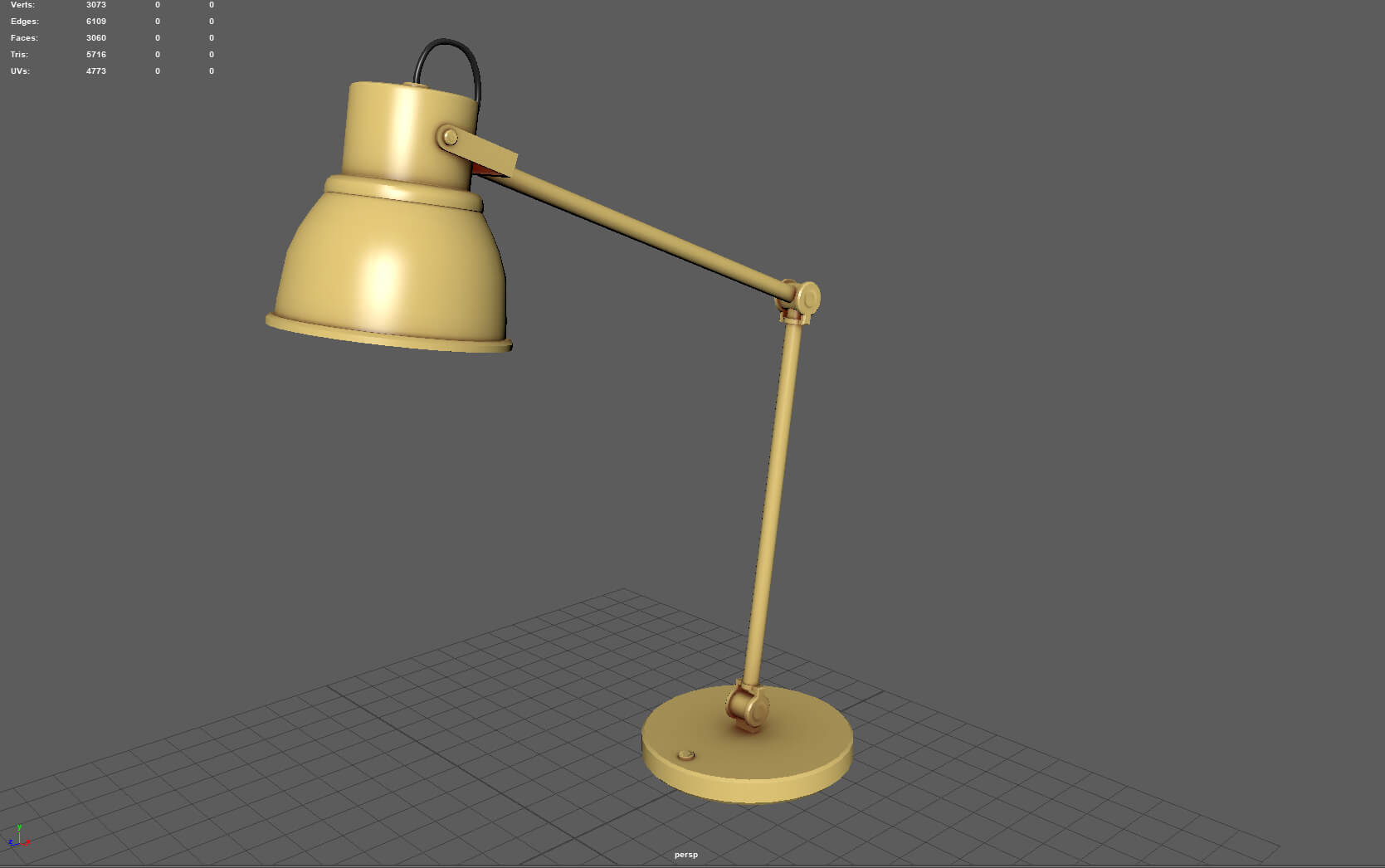 Classic Desk Lamp - 3D Model by sanchiesp