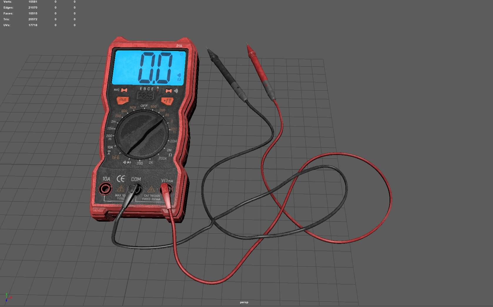 Digital Multimeter - 3D Model by sanchiesp