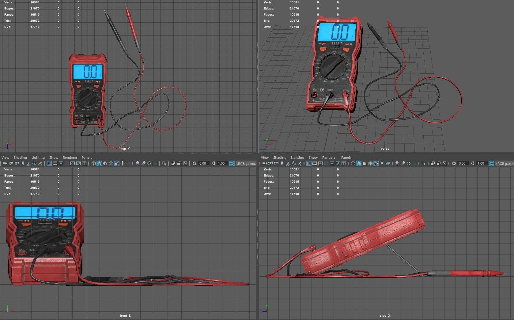 Digital Multimeter - 3D Model by sanchiesp