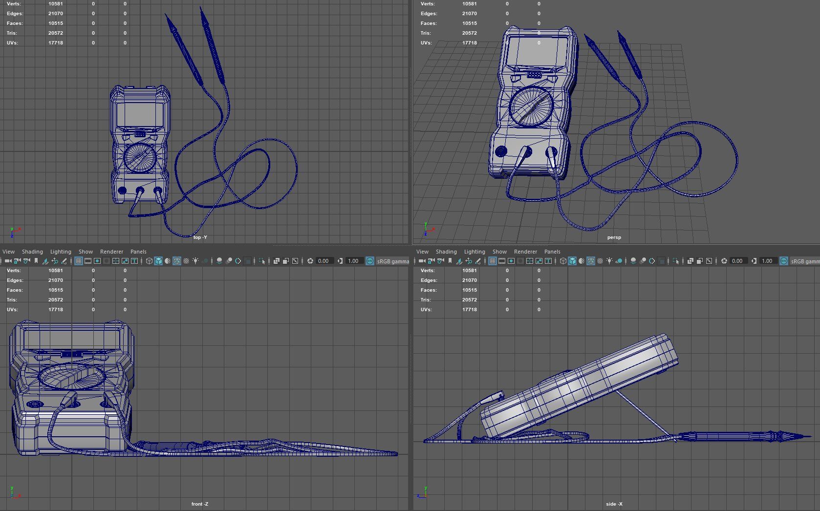 Digital Multimeter - 3D Model by sanchiesp