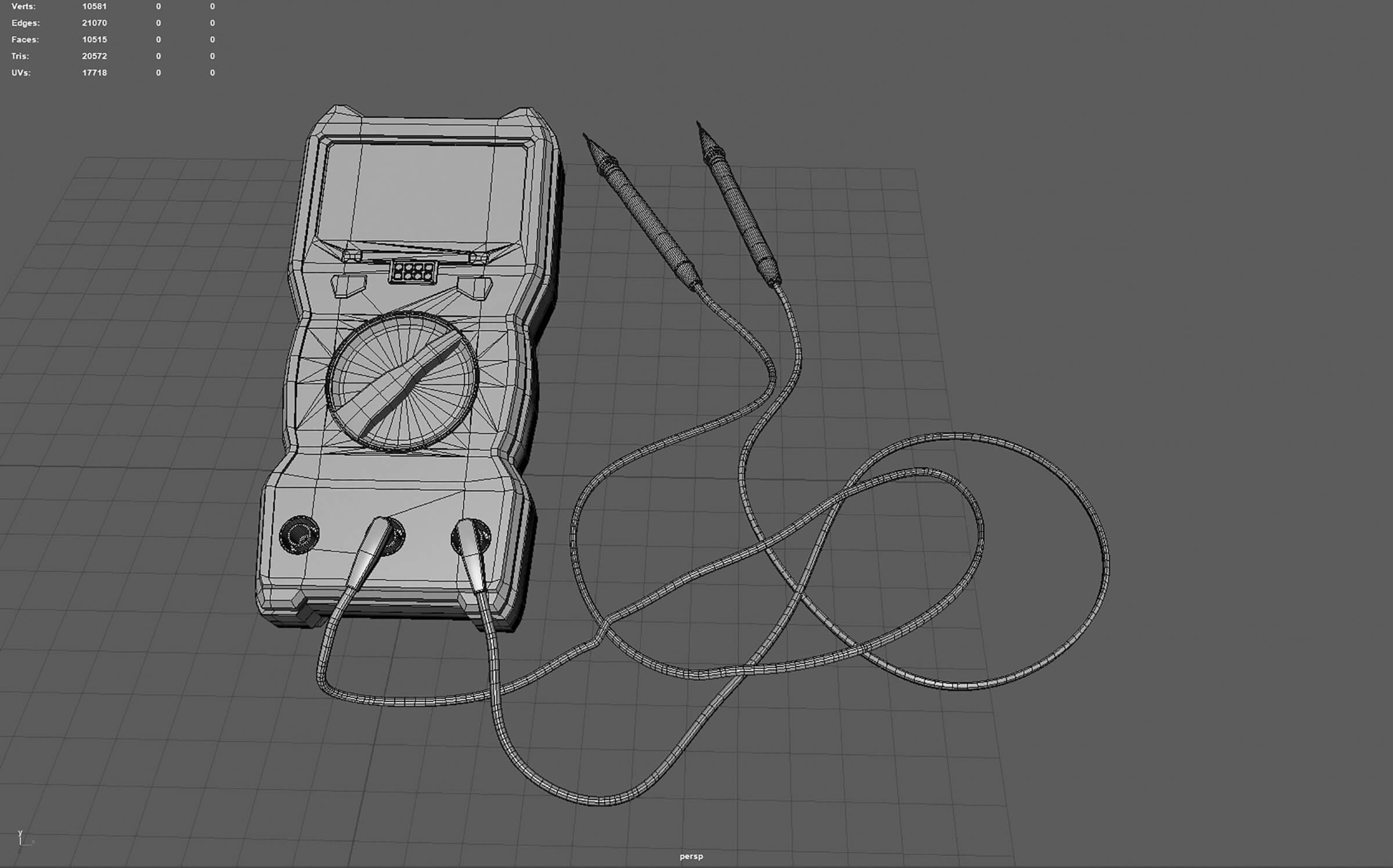 Digital Multimeter - 3D Model by sanchiesp
