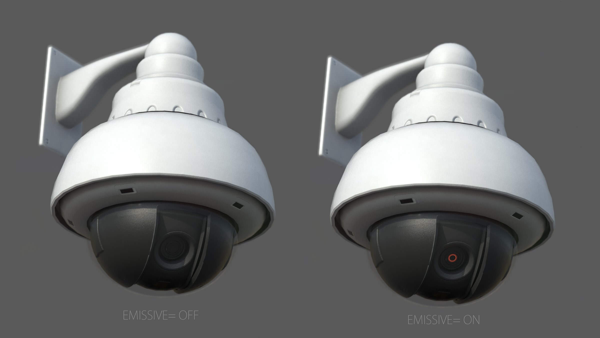 Dome Security Camera - 3D Model by sanchiesp