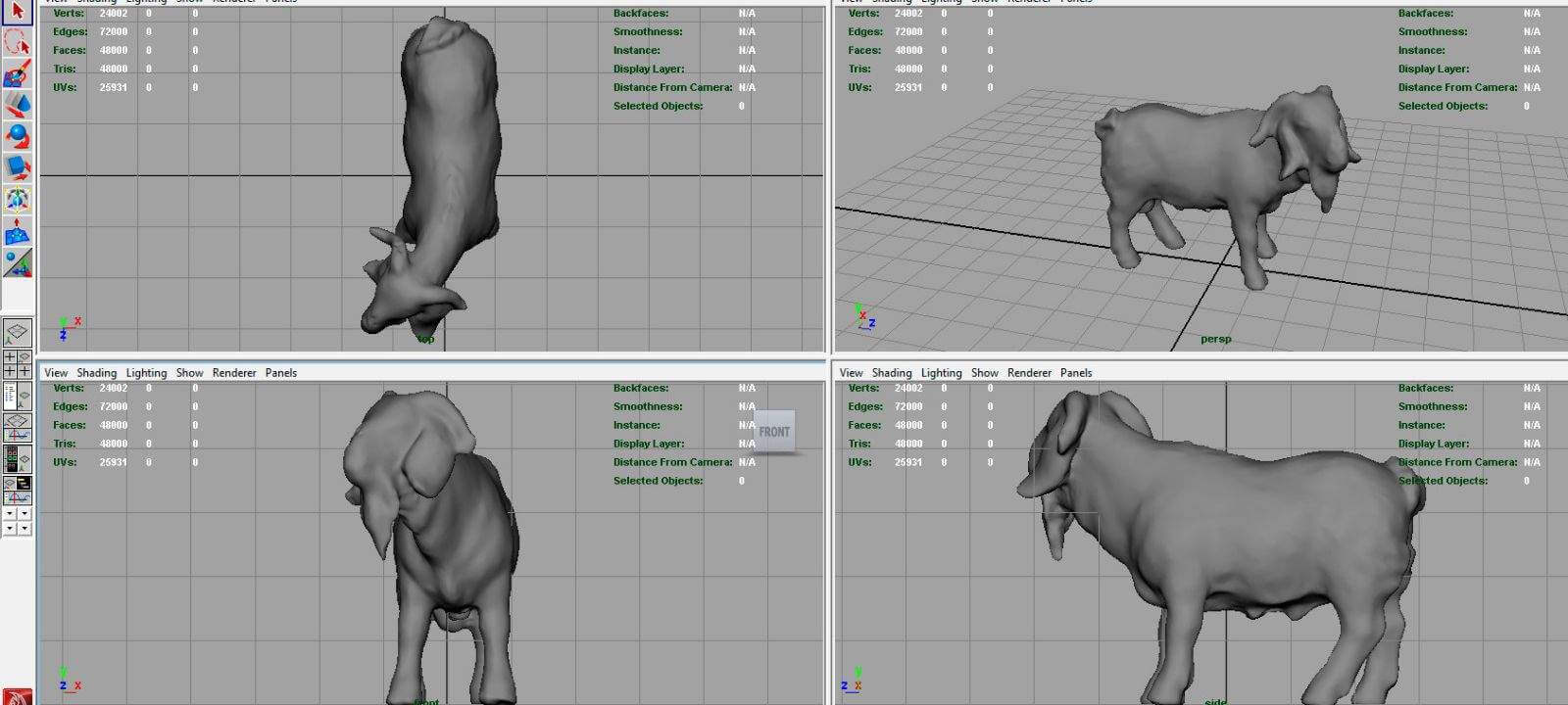 Domestic Goat - 3D Model by sanchiesp