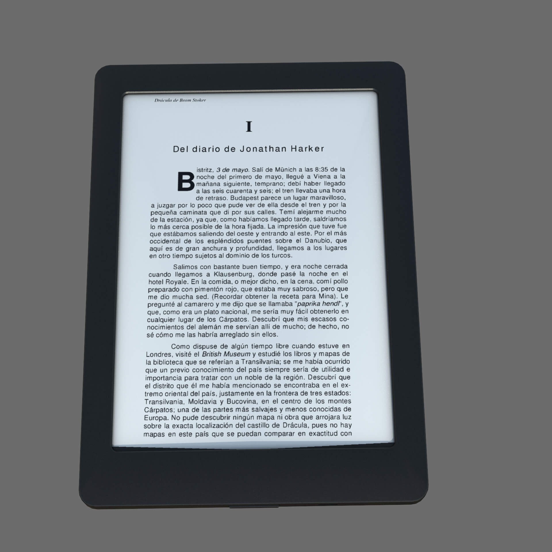 Ebook Reader - 3D Model by sanchiesp