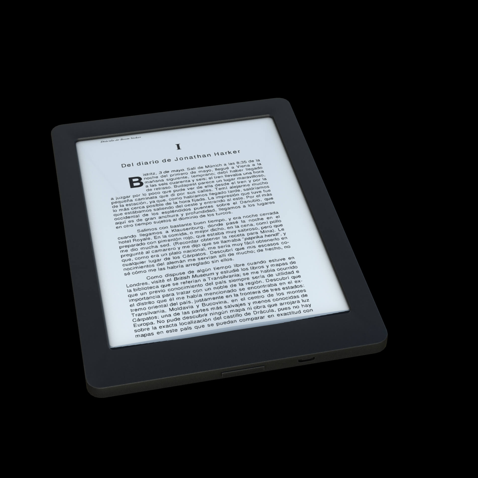Ebook Reader - 3D Model by sanchiesp