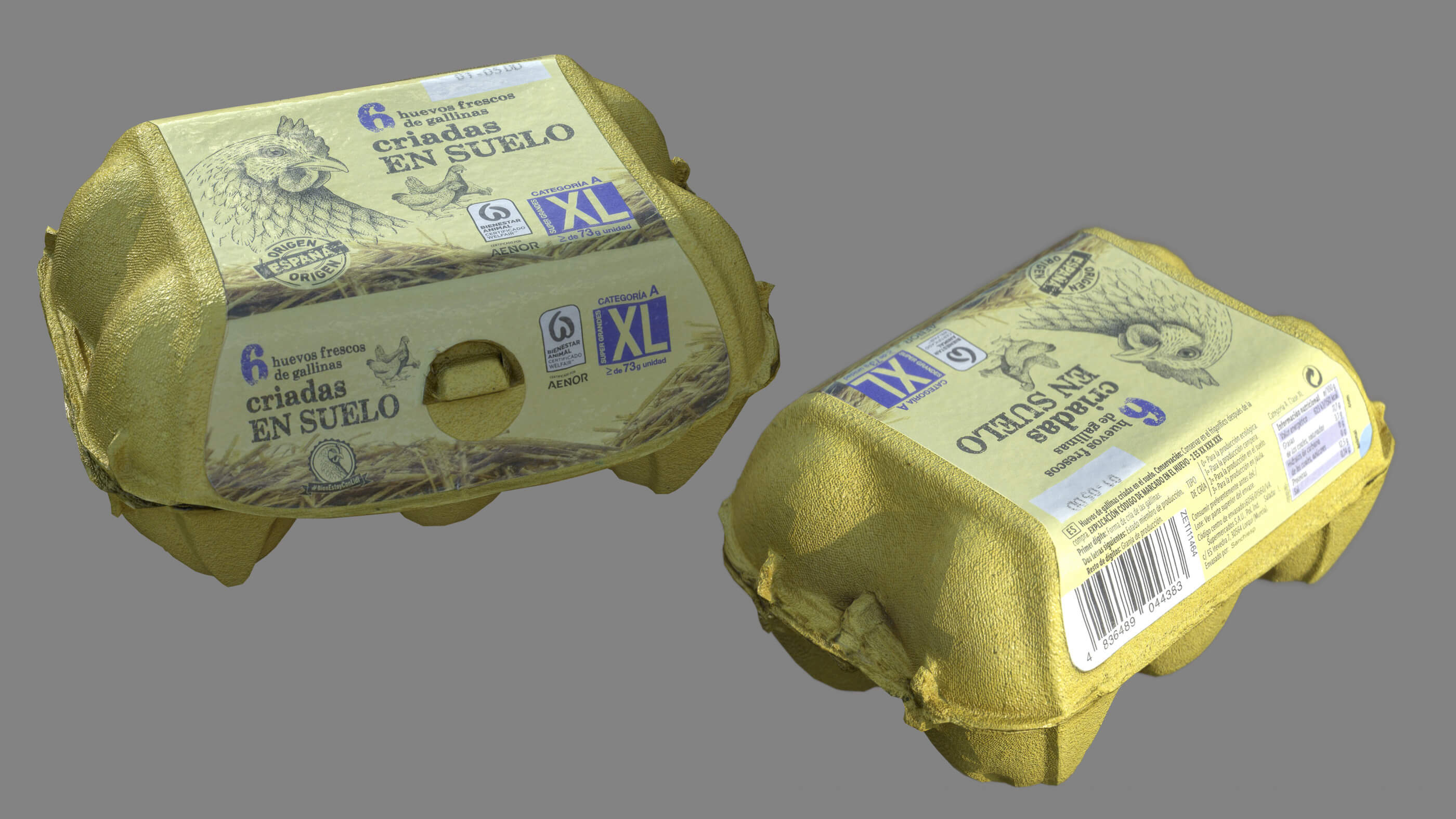 Half Dozen Egg Box - 3D Model by sanchiesp