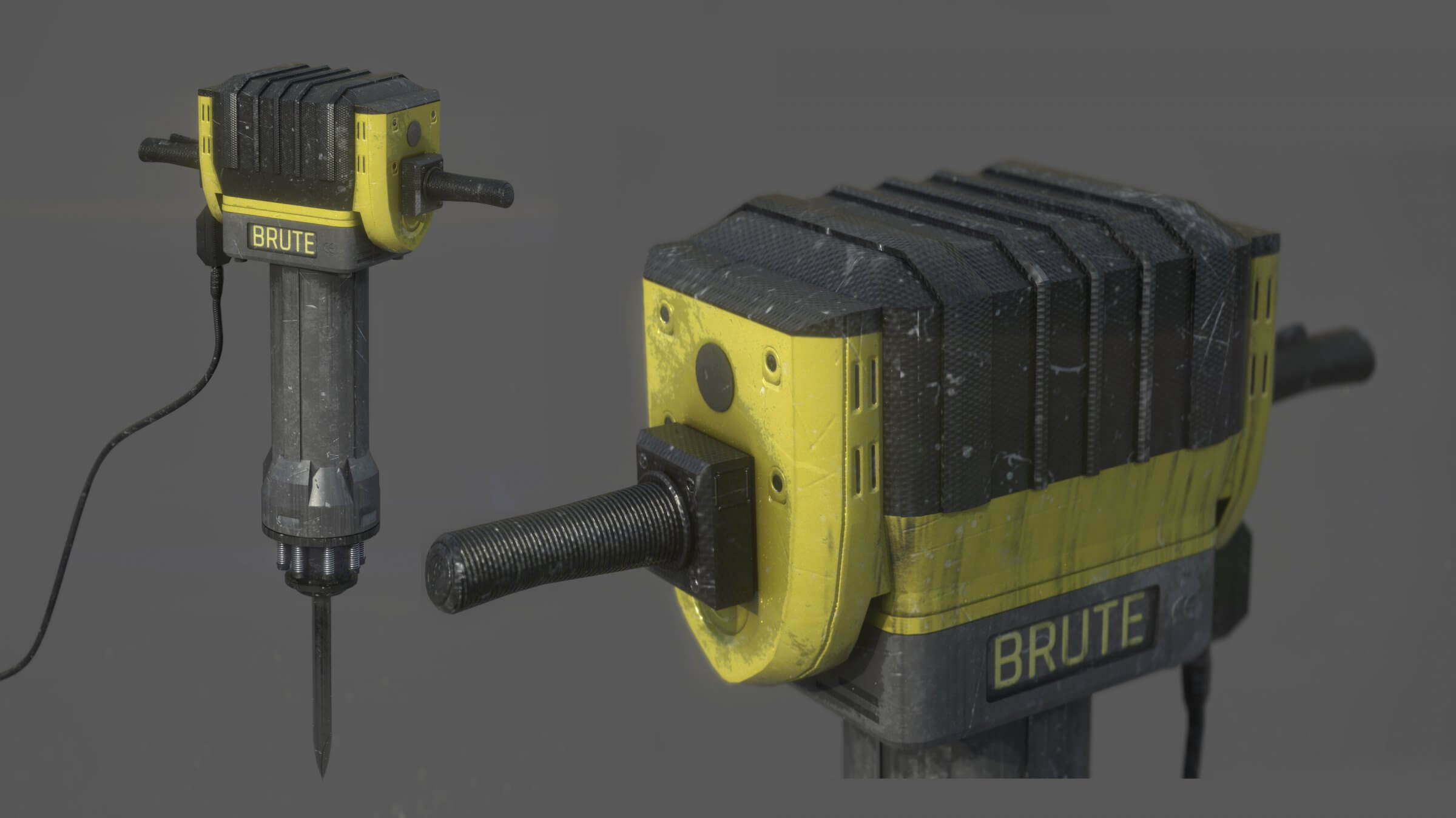 Electric Demolition Jack Hammer - 3D Model by sanchiesp