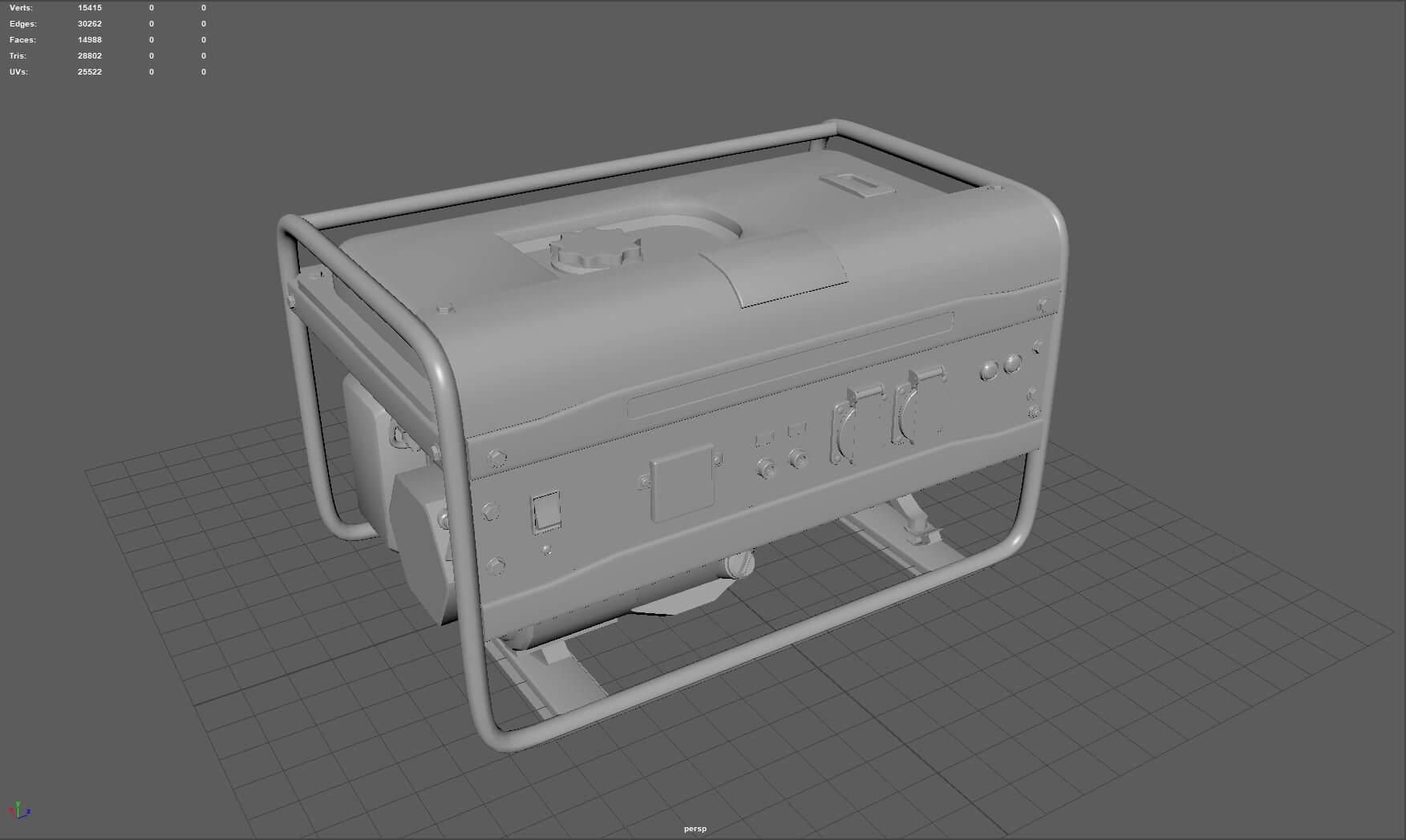 Electric Generator - 3D Model by sanchiesp