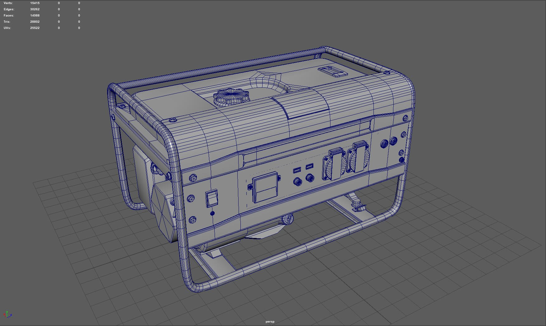 Electric Generator - 3D Model by sanchiesp