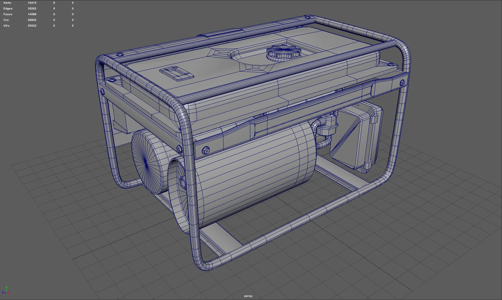 Electric Generator - 3D Model by sanchiesp