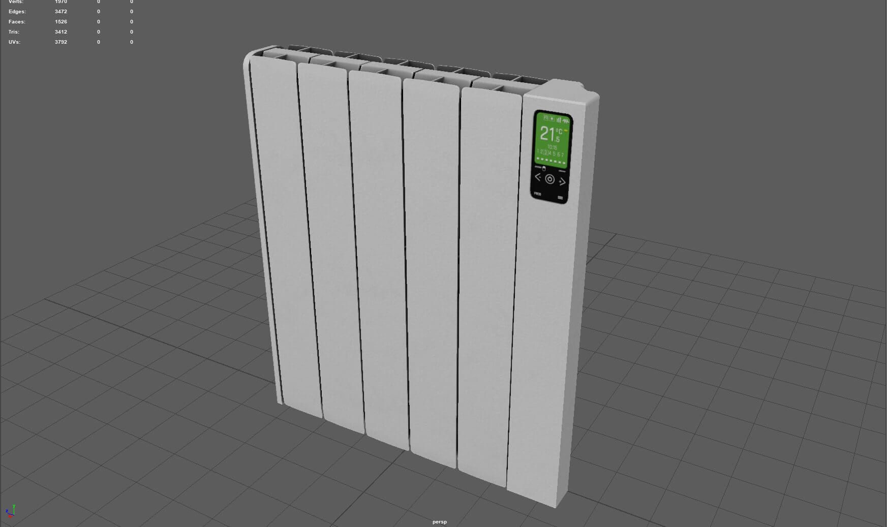 Electric Heater - 3D Model by sanchiesp