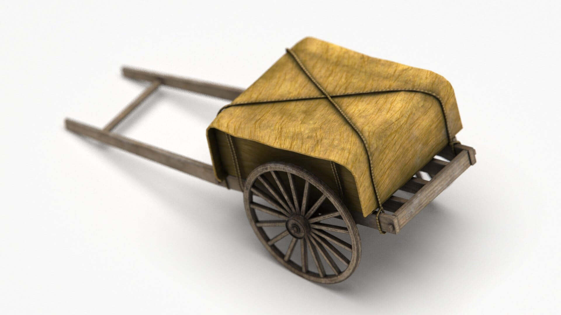 Feudal Japanese Cart - 3D Model by sanchiesp