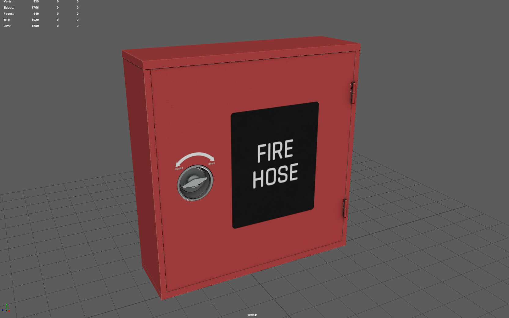 Fire Hose Reel - 3D Model by sanchiesp