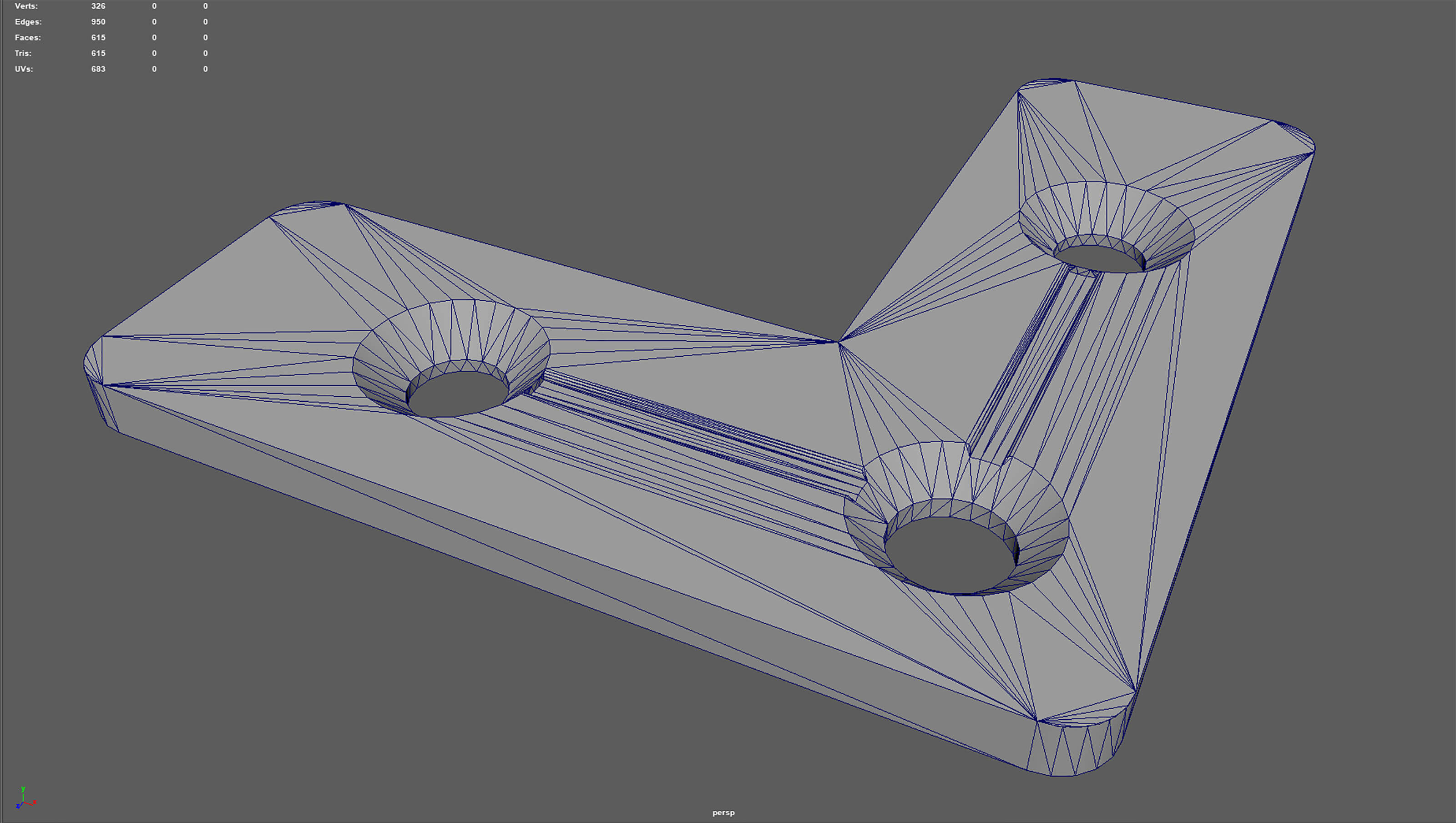 Flat L-Shaped Square 3D Model by sanchiesp