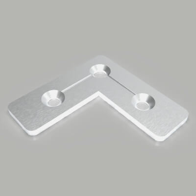 Flat L-Shaped Square 3D Model by sanchiesp