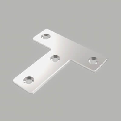 Flat T-Shaped Square 3D Model by sanchiesp