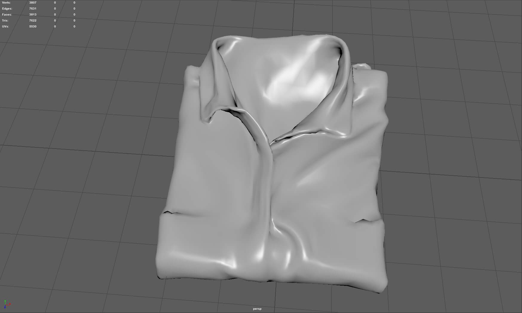 Folded Shirt - 3D Model by sanchiesp