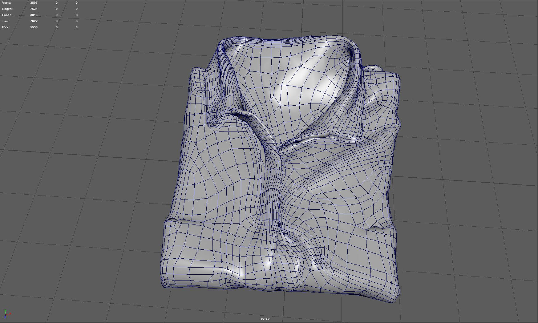 Folded Shirt - 3D Model by sanchiesp