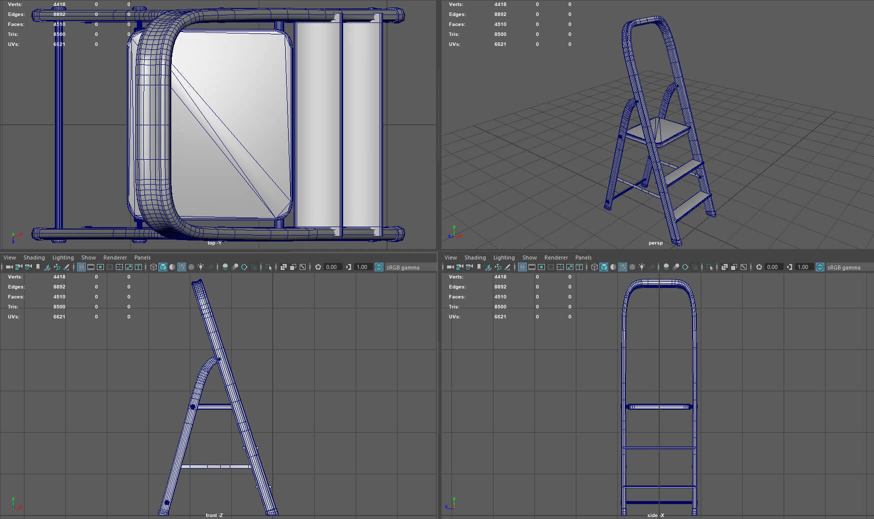 Folding Ladder - 3D Model by sanchiesp