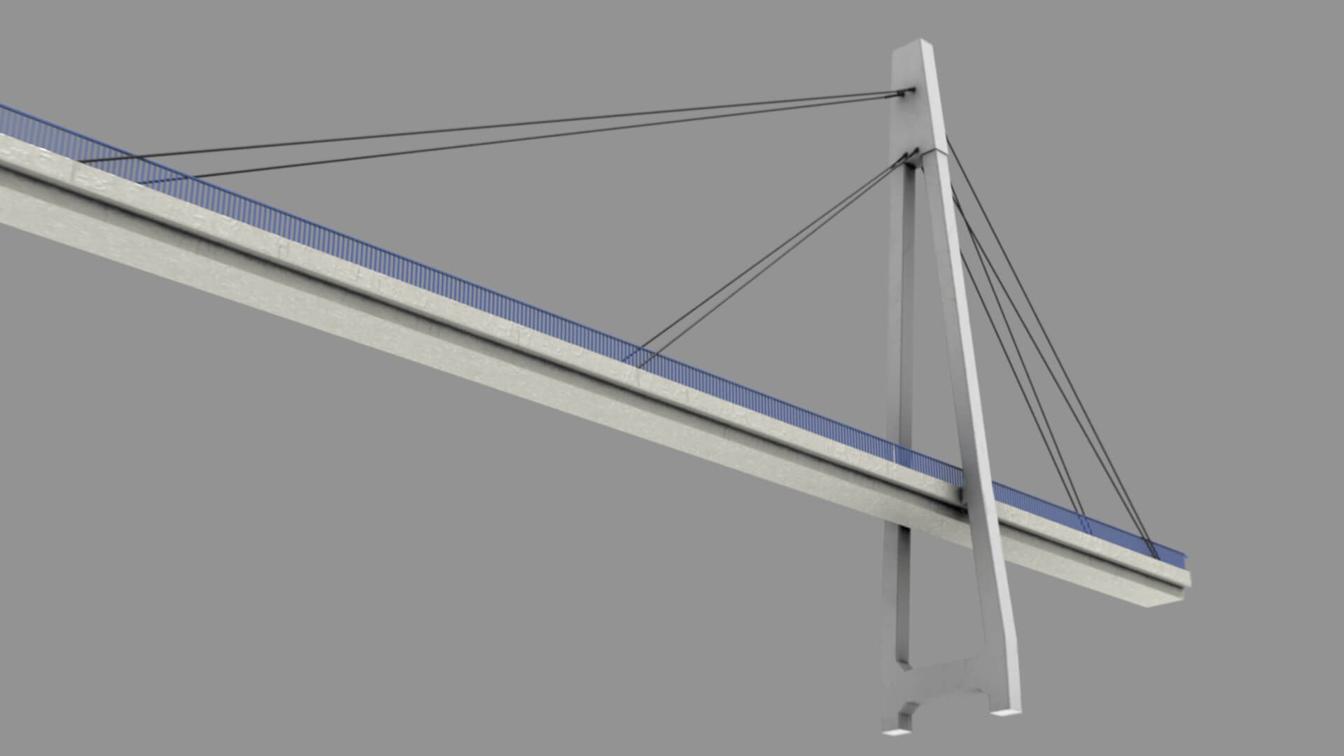 Footbridge low poly - 3D Model by sanchiesp