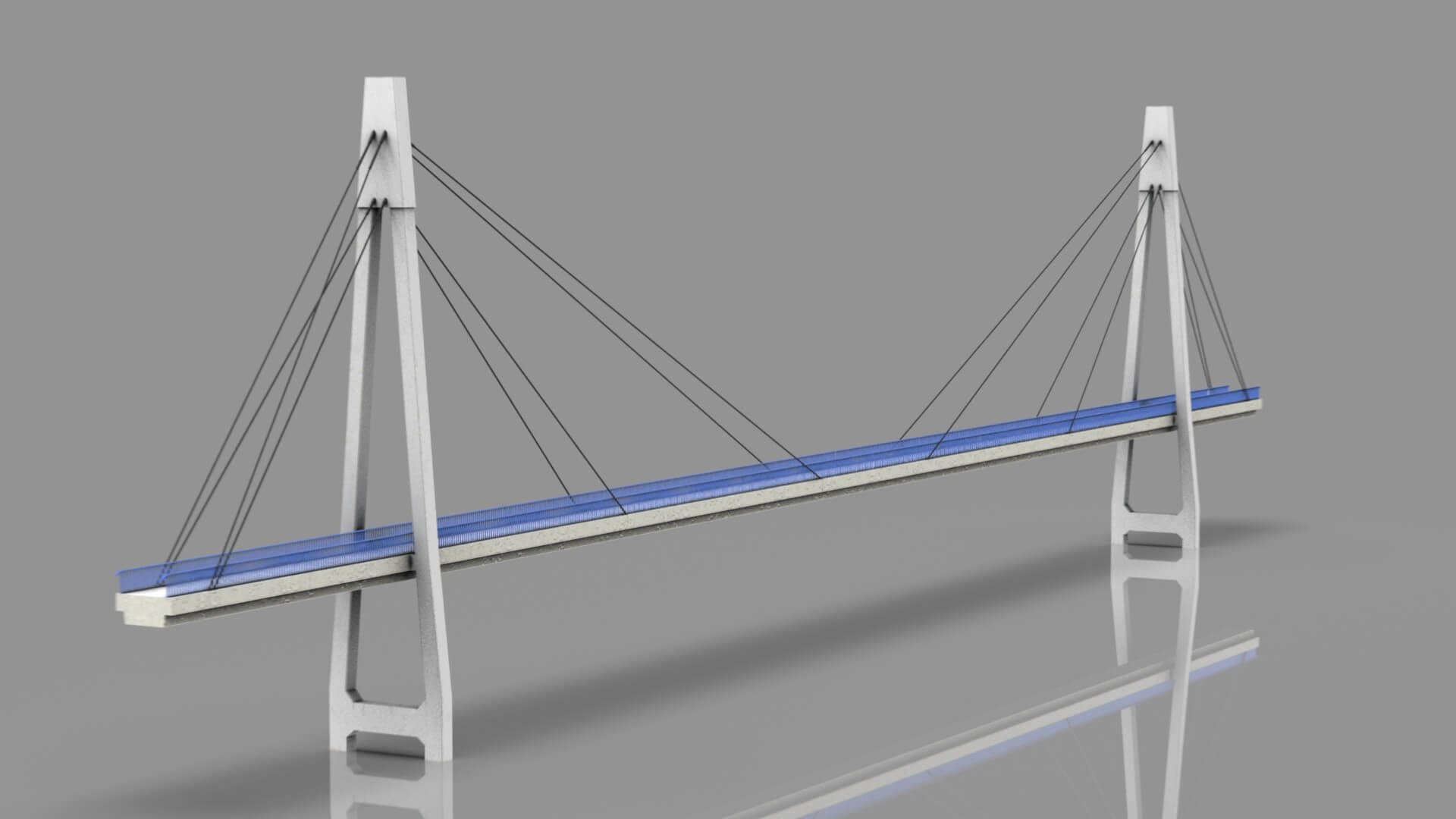 Footbridge low poly - 3D Model by sanchiesp