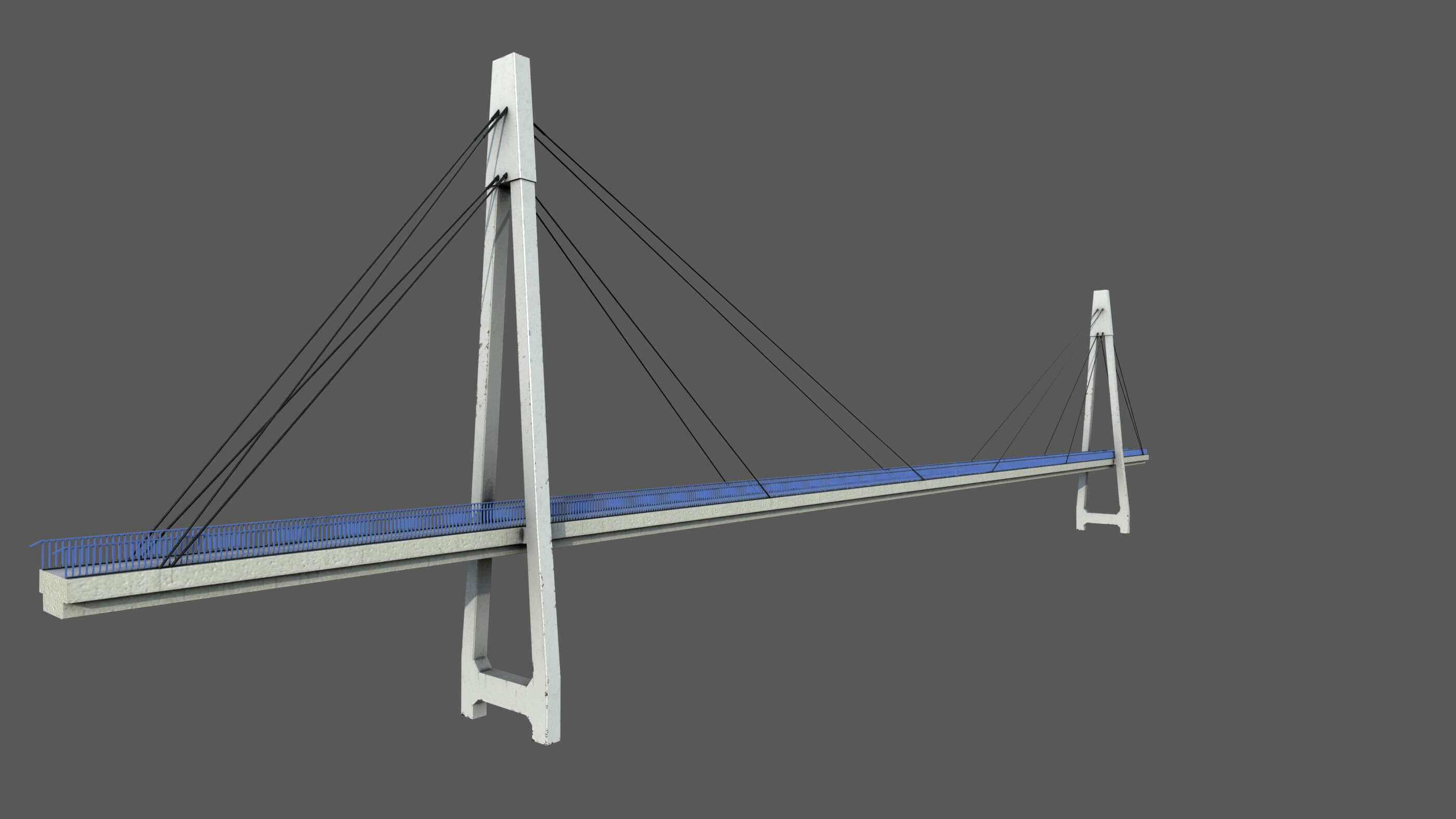 Footbridge low poly - 3D Model by sanchiesp