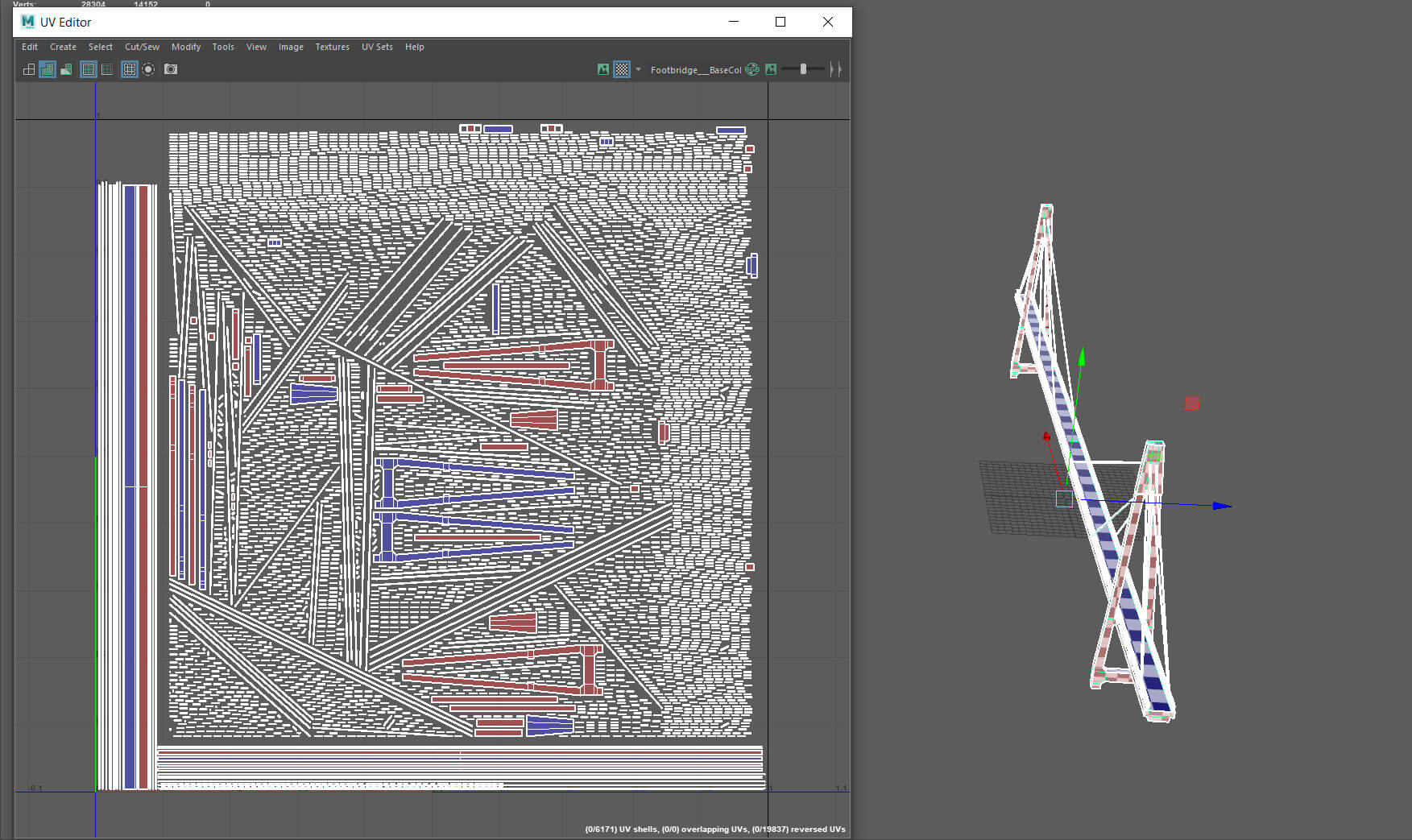 Footbridge low poly - 3D Model by sanchiesp